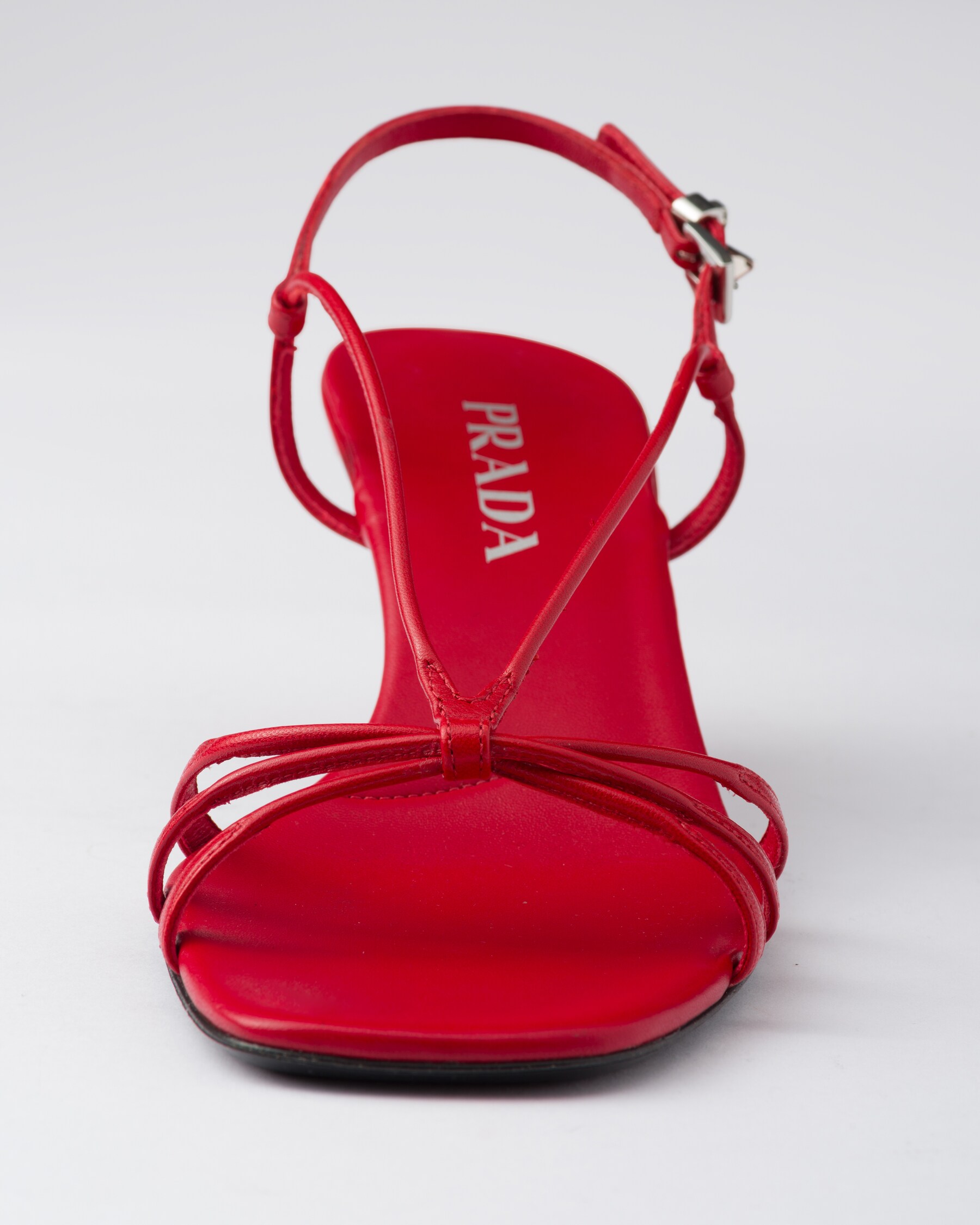 Red Heeled Leather Sandals | PRADA