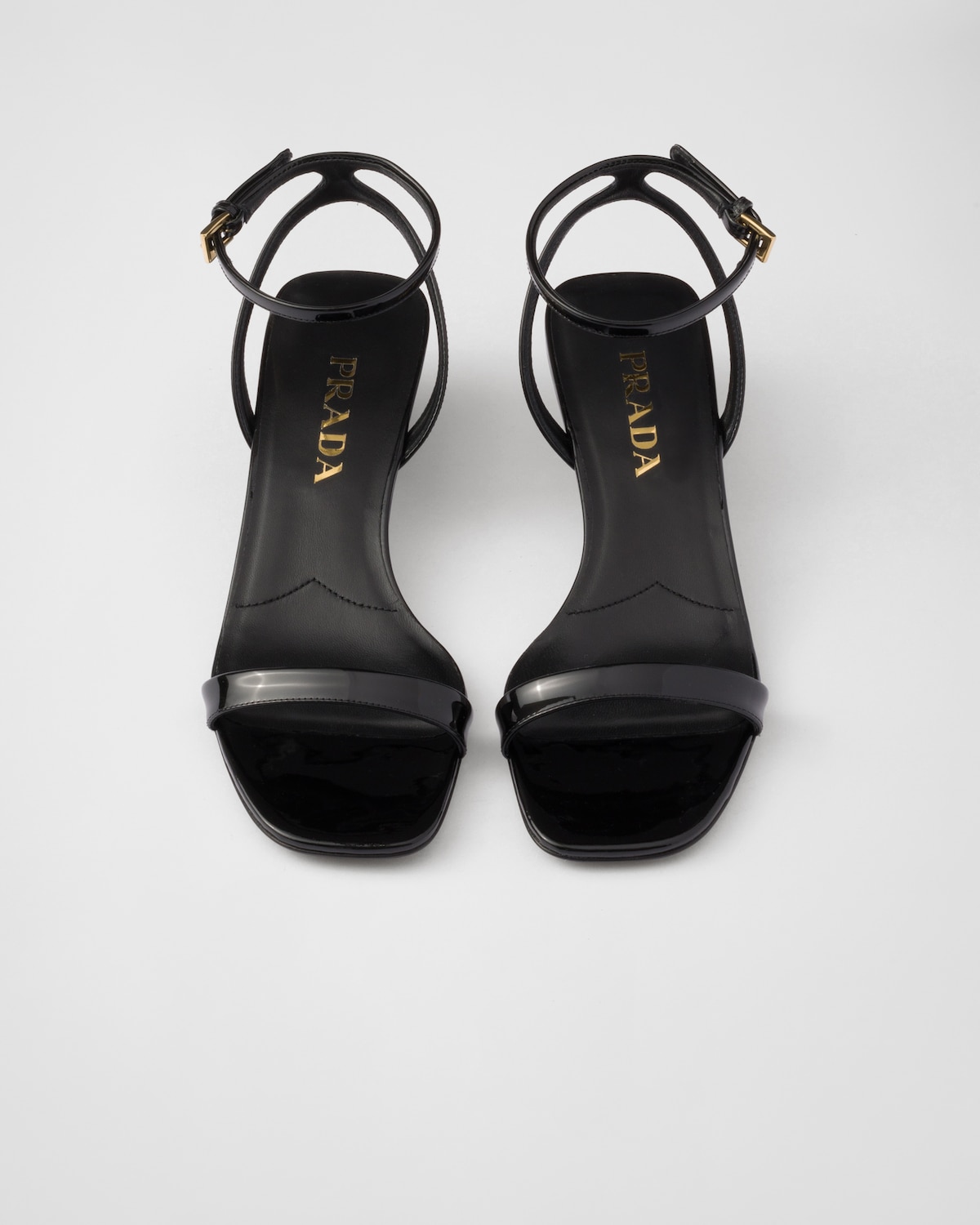Black Patent Leather Sandals | PRADA