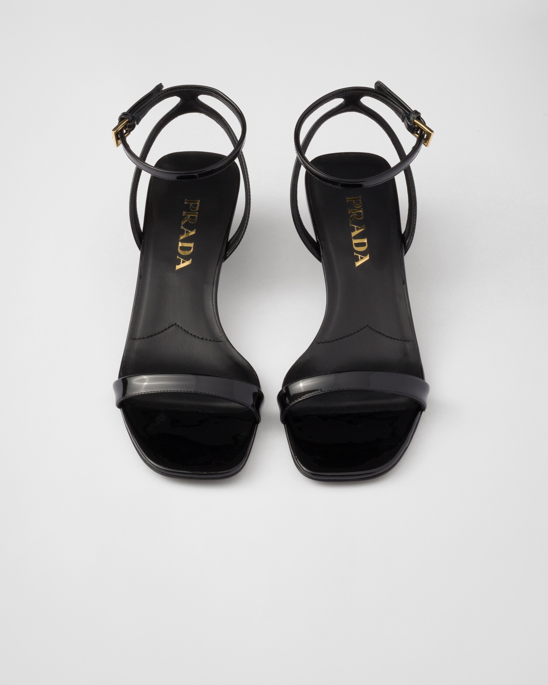 Black Patent Leather Sandals | PRADA