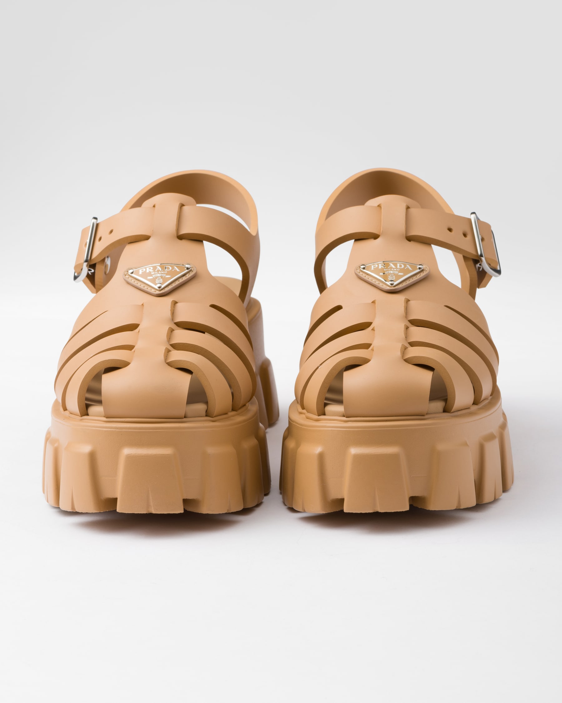 Barley Rubber Monolith Sandals | PRADA
