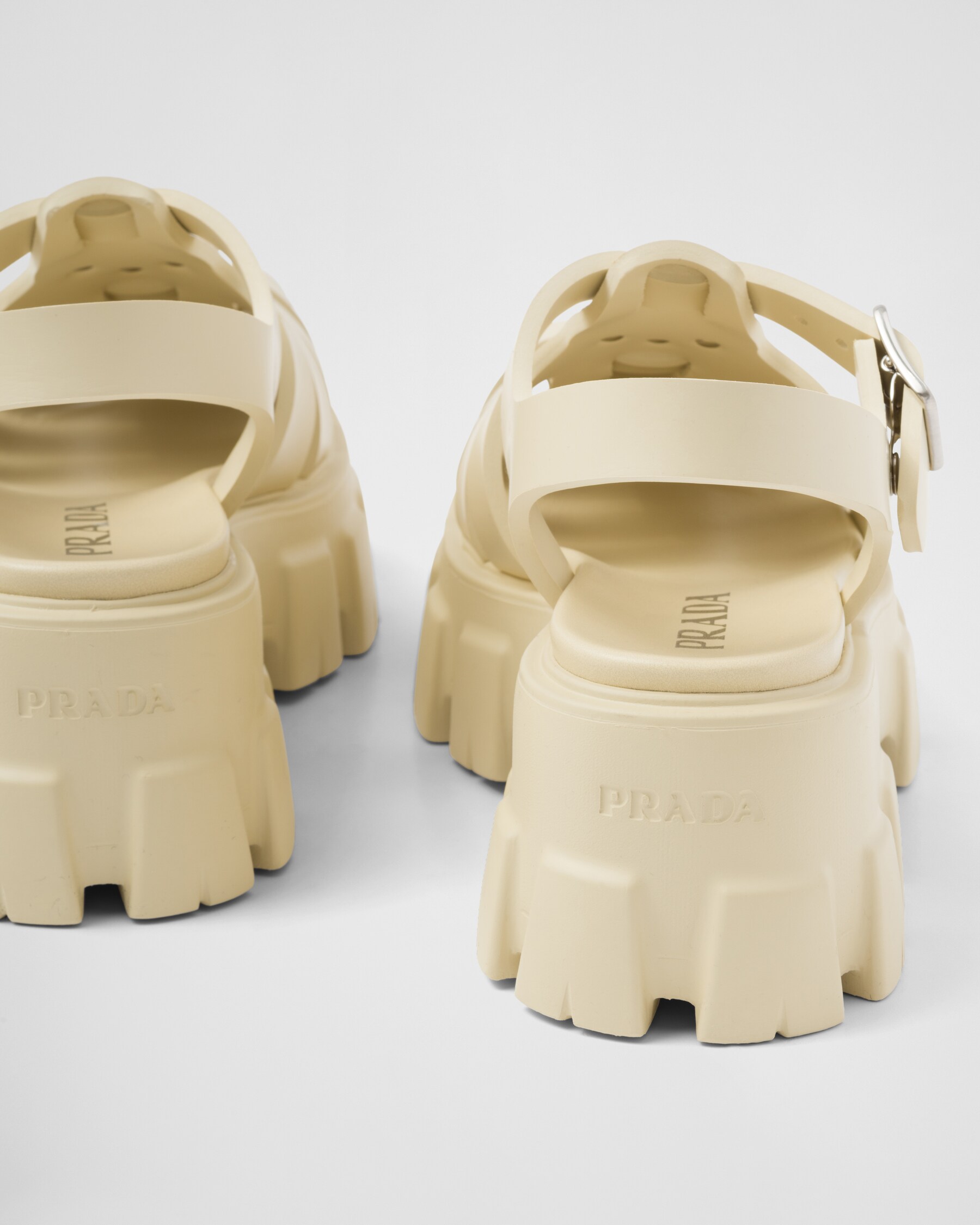 Quartz Foam Rubber Sandals | PRADA