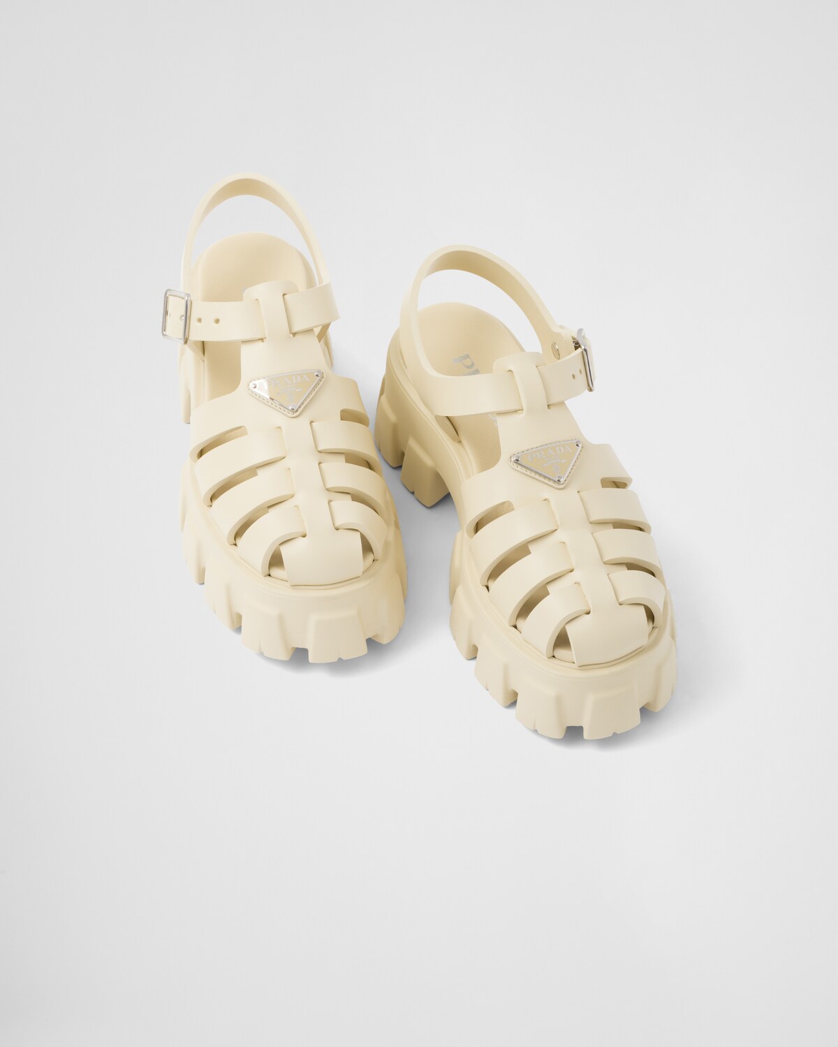 Quartz Foam Rubber Sandals | PRADA