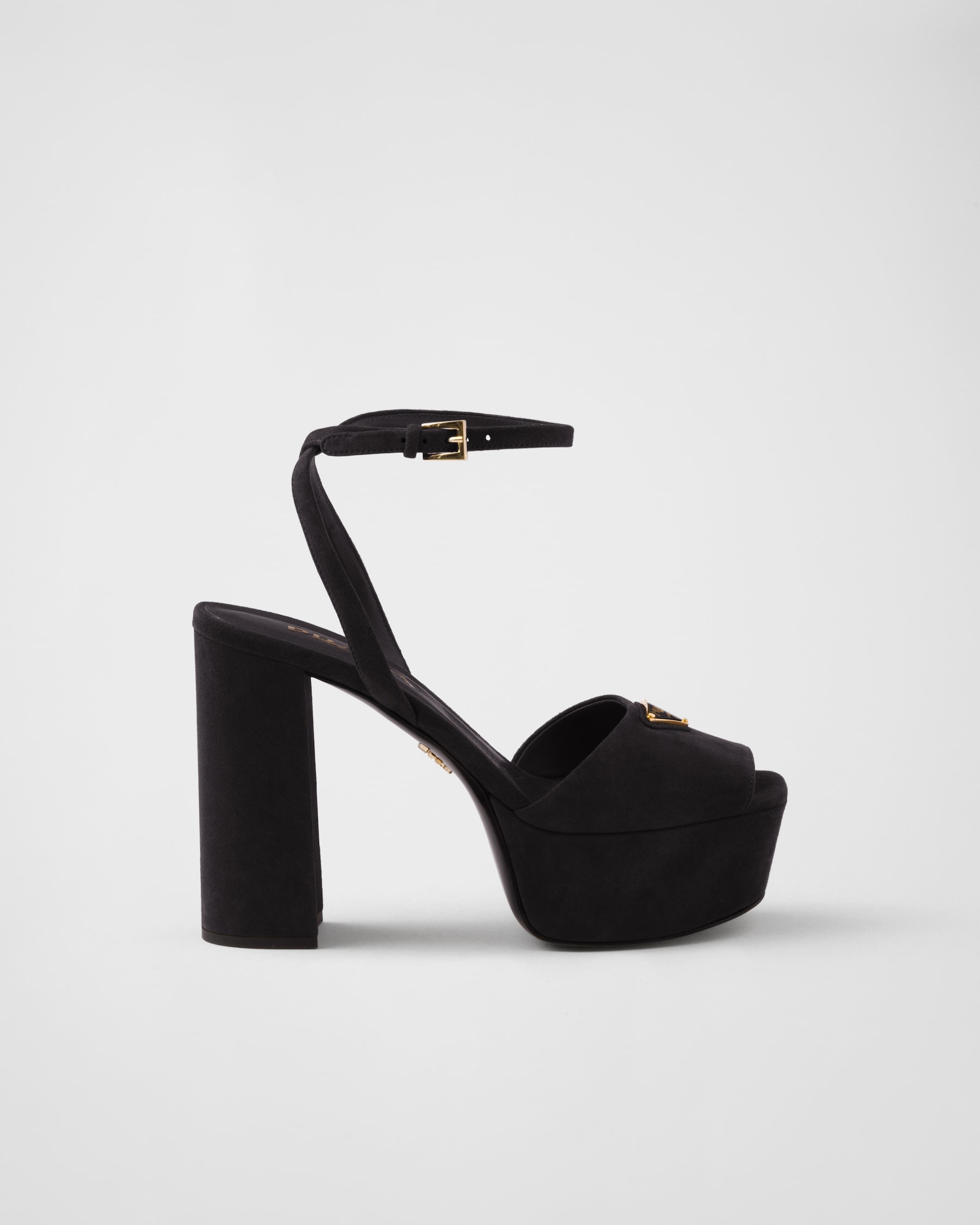 Black Suede Platform Sandals | PRADA