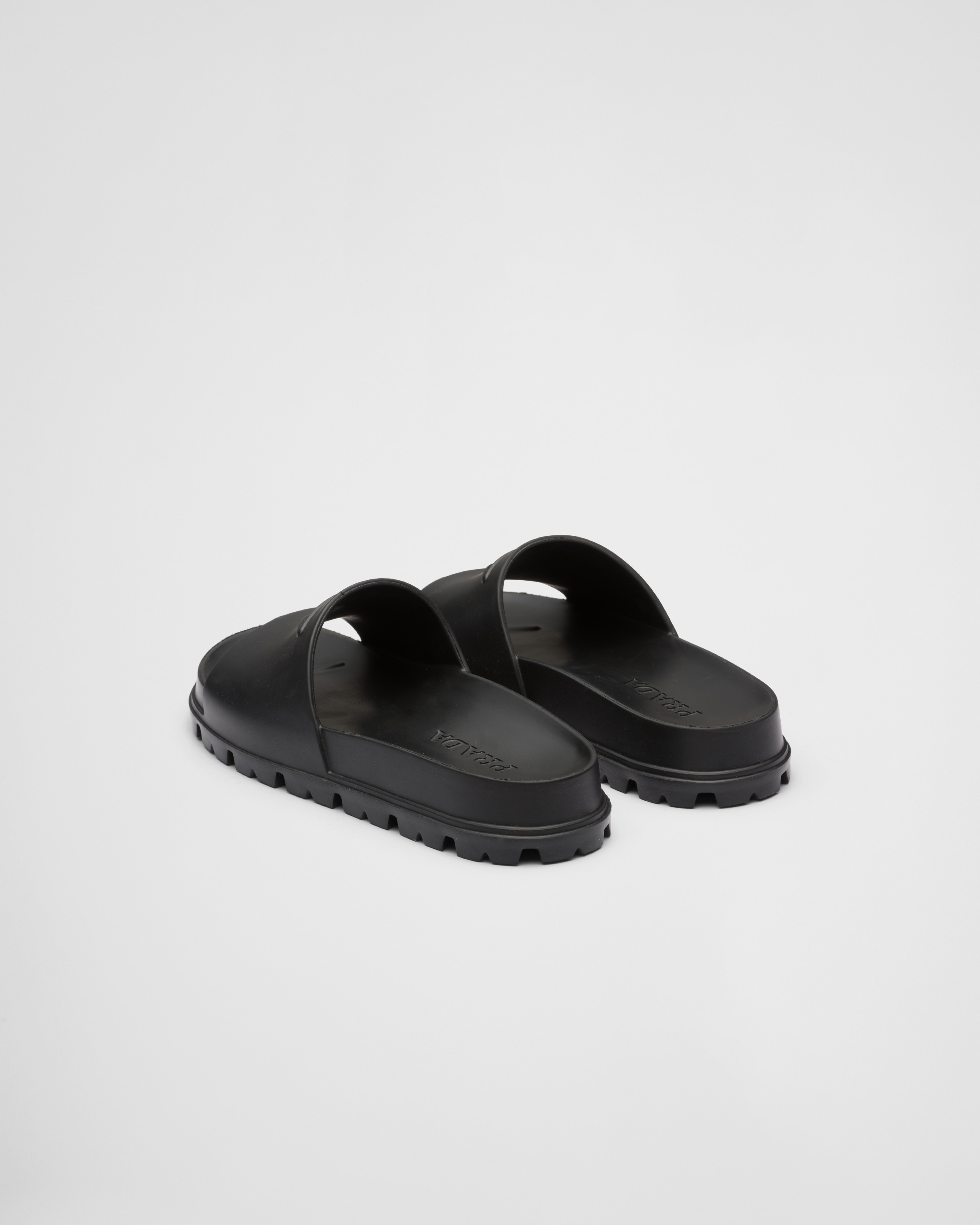 Black Rubber slides | Prada