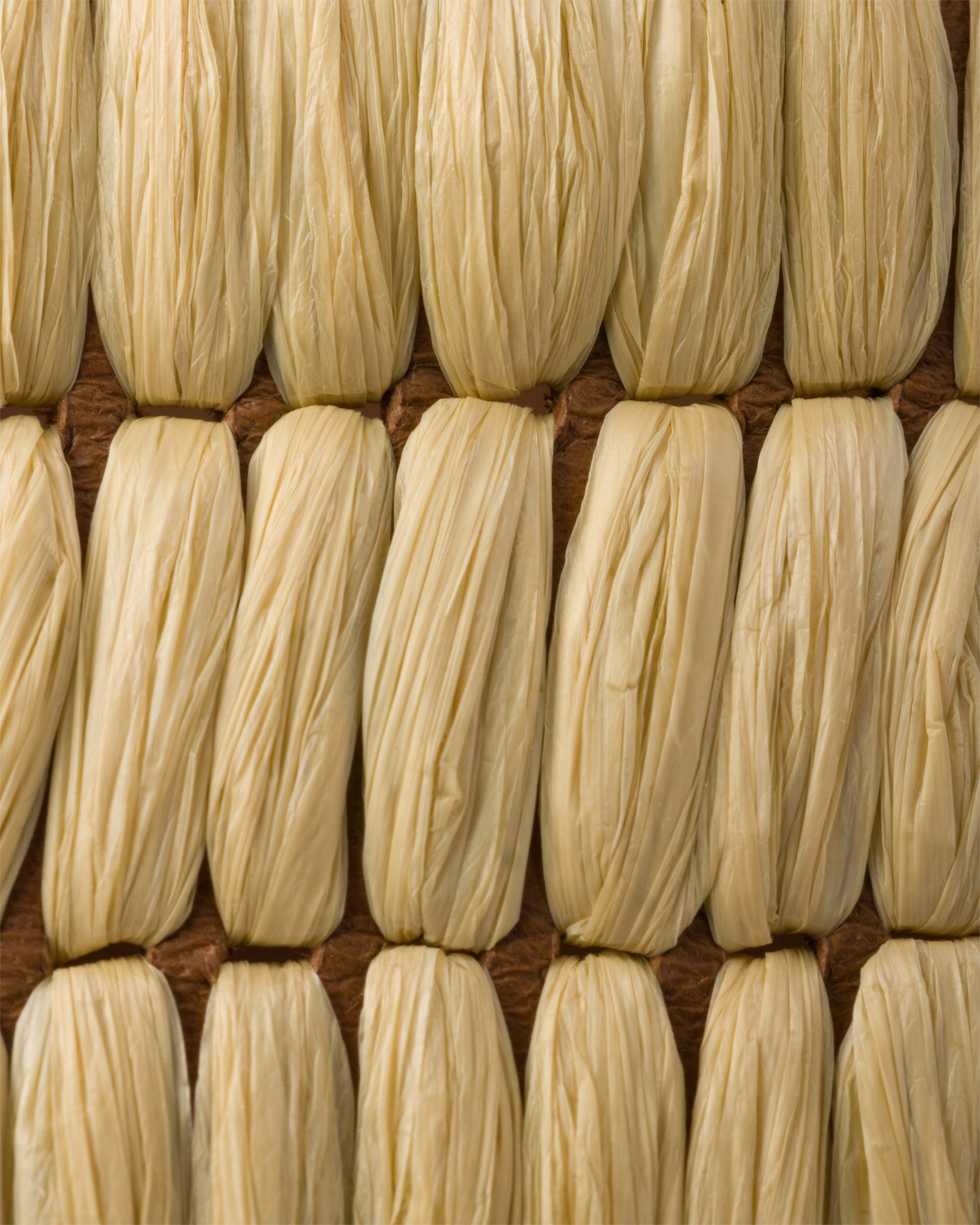 Beige Leather And Crochet Slides | PRADA