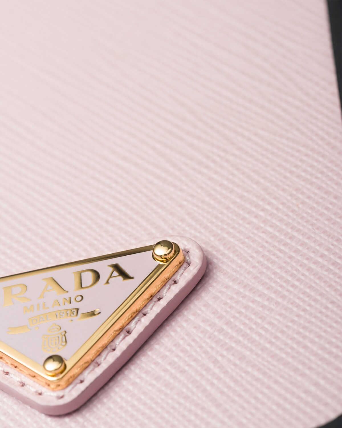 Alabaster Pink Saffiano Leather Cover For Iphone 15 Pro Max | PRADA