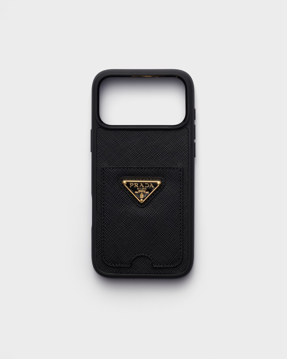 Black Saffiano Leather Case For Iphone 17 Pro Max | PRADA - United States
