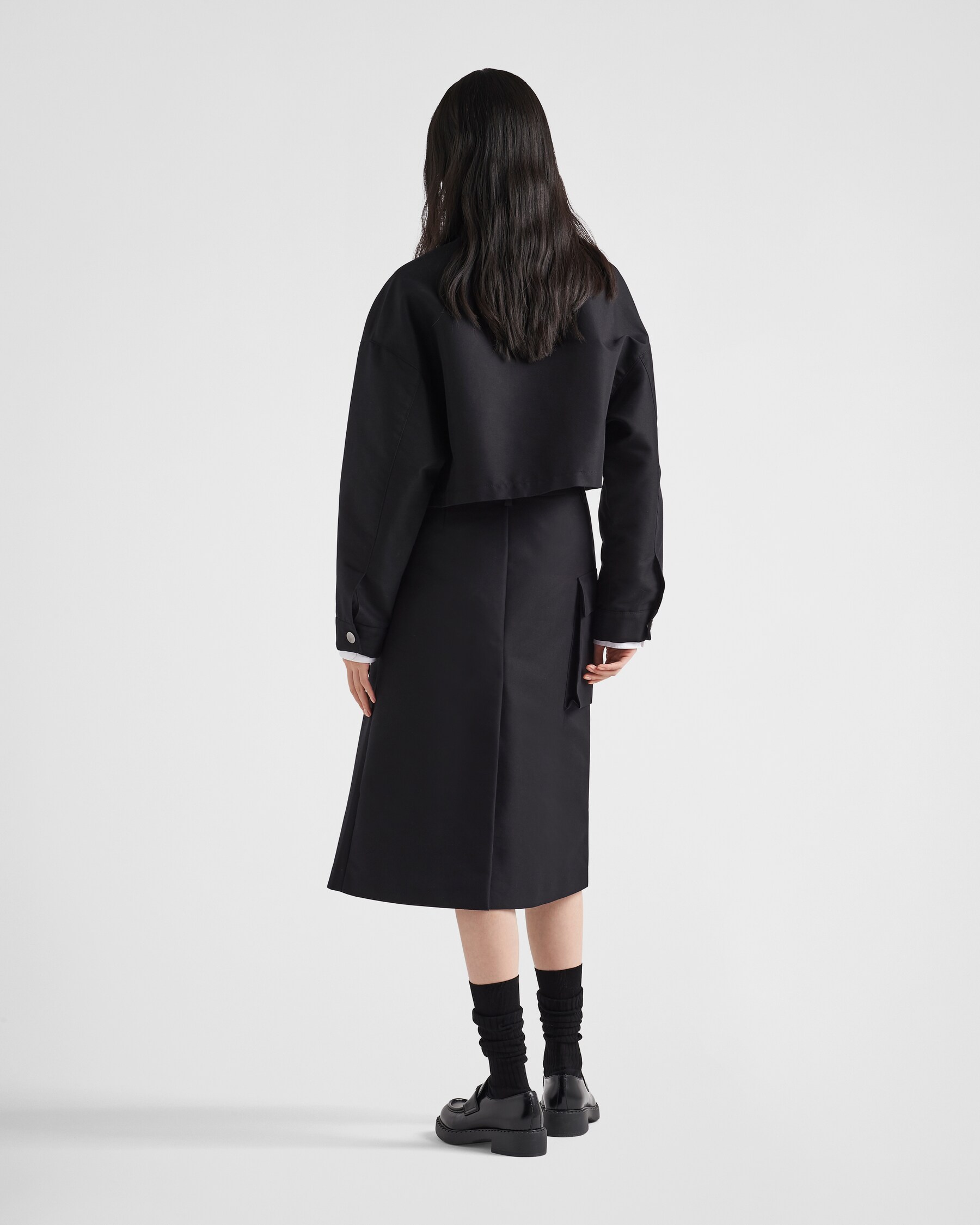 Black Technical Canvas Skirt | PRADA