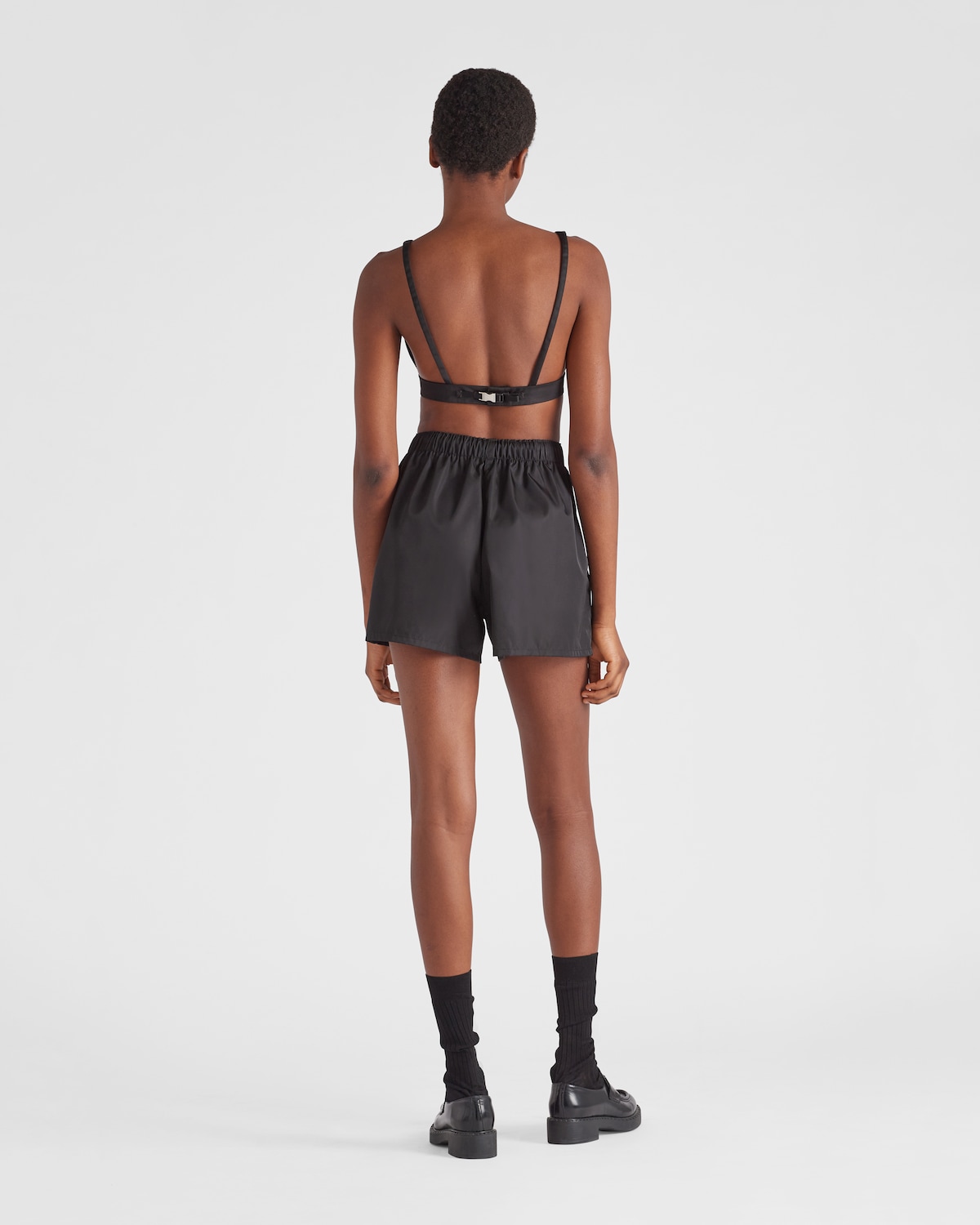 Black Re-nylon Shorts | PRADA