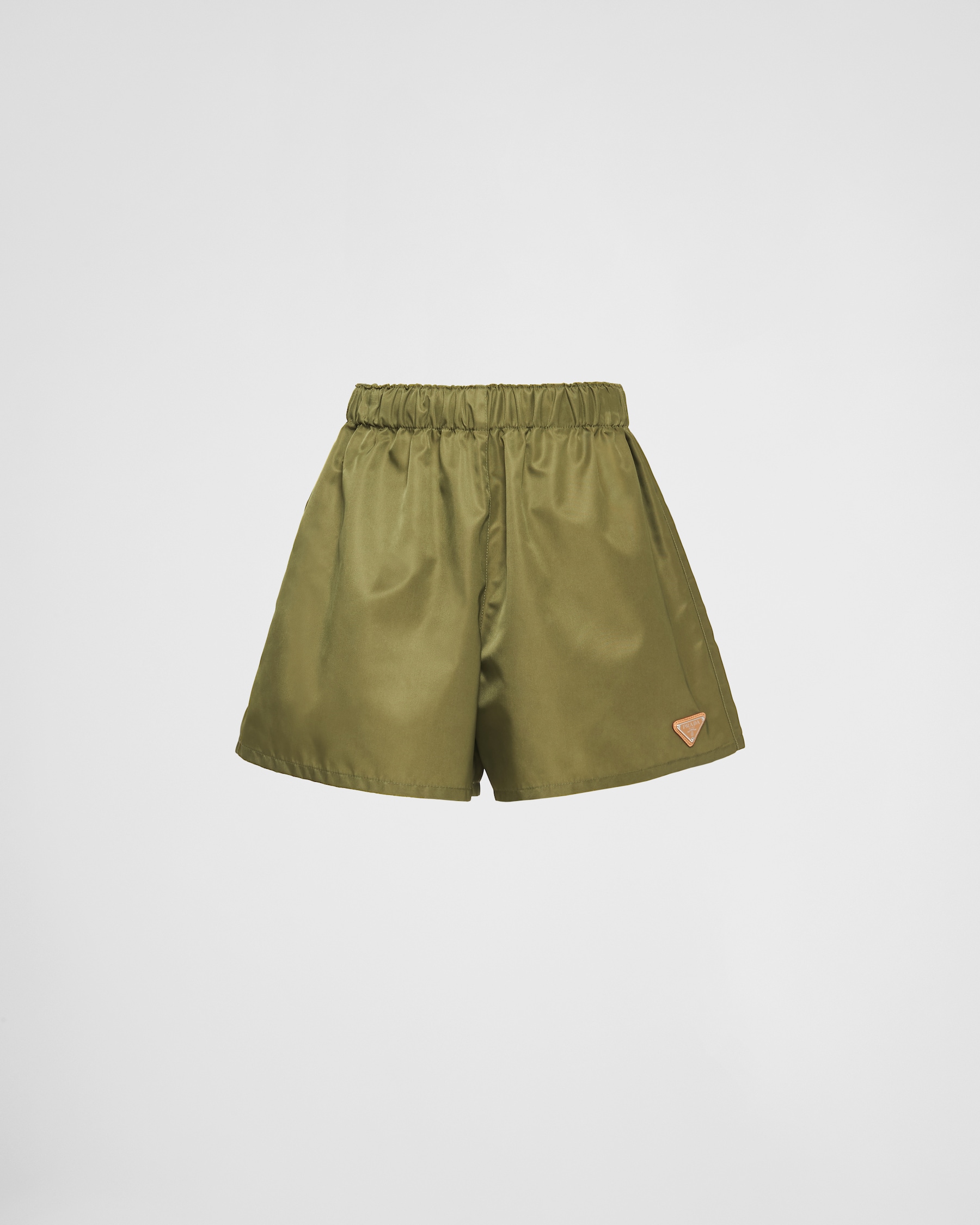 Loden Green Re-nylon Shorts | PRADA