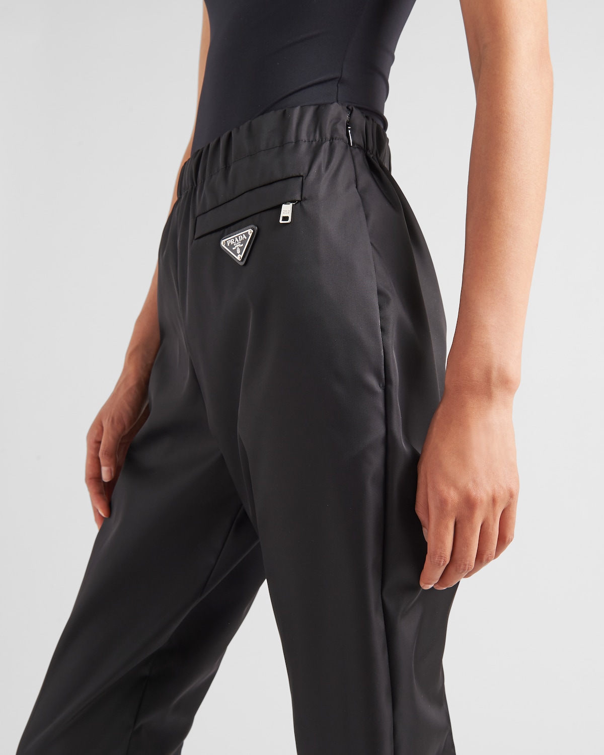 Black Re-nylon Gabardine Pants | PRADA