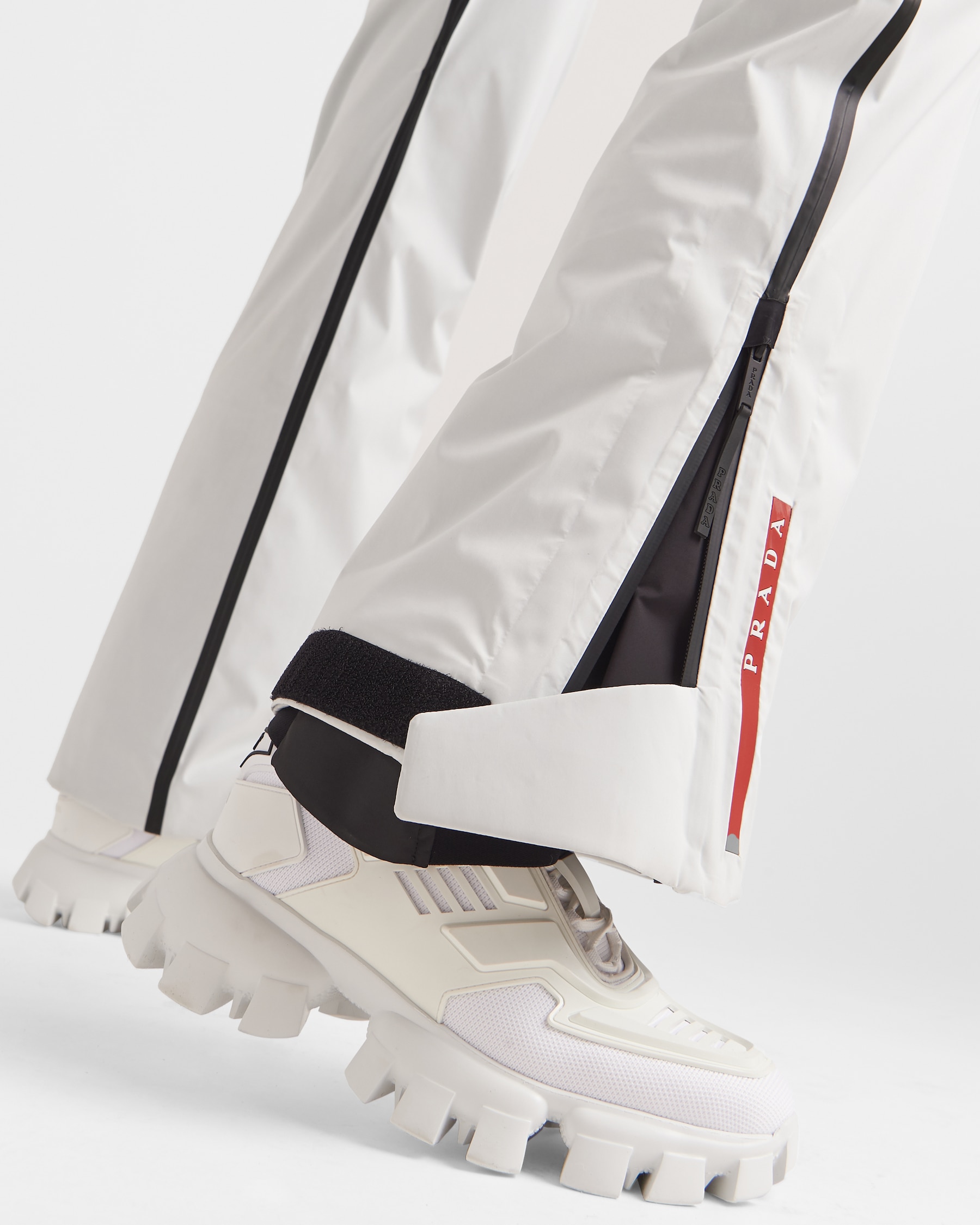 Chalk White Extreme-tex Stretch Ski Pants | PRADA