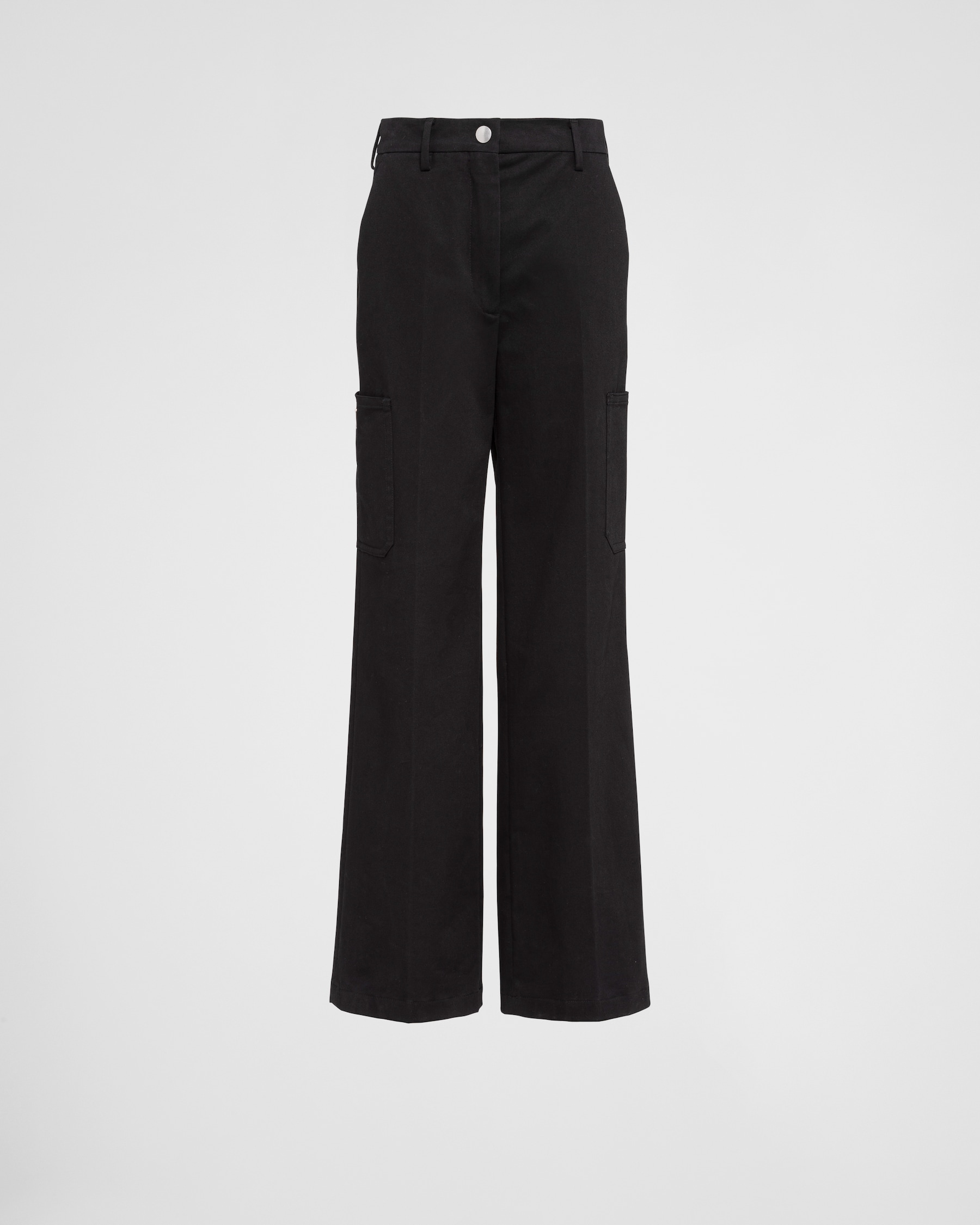 Black Stretch Gabardine Pants | PRADA