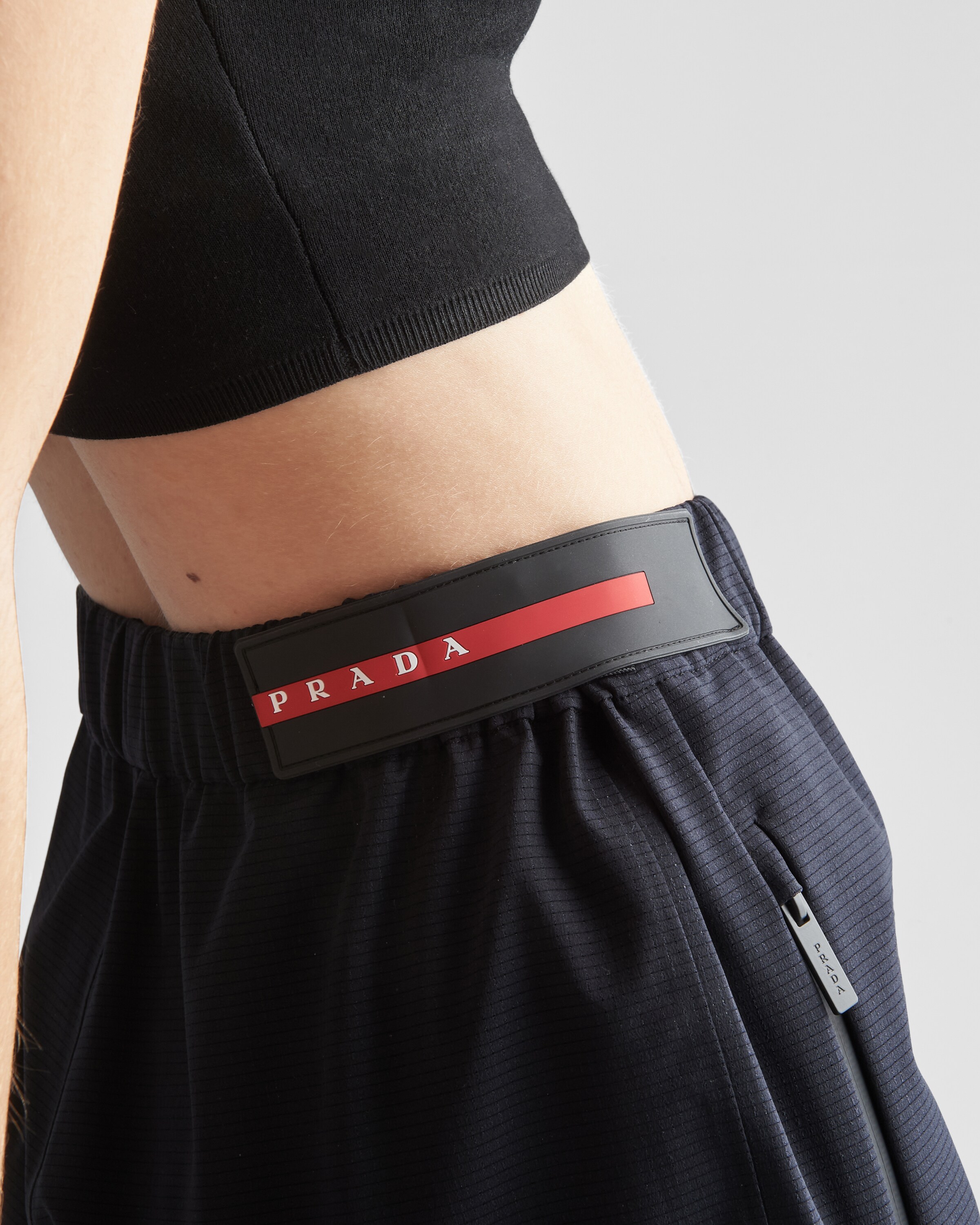 Black Light Bi-Stretch wide-leg pants | Prada