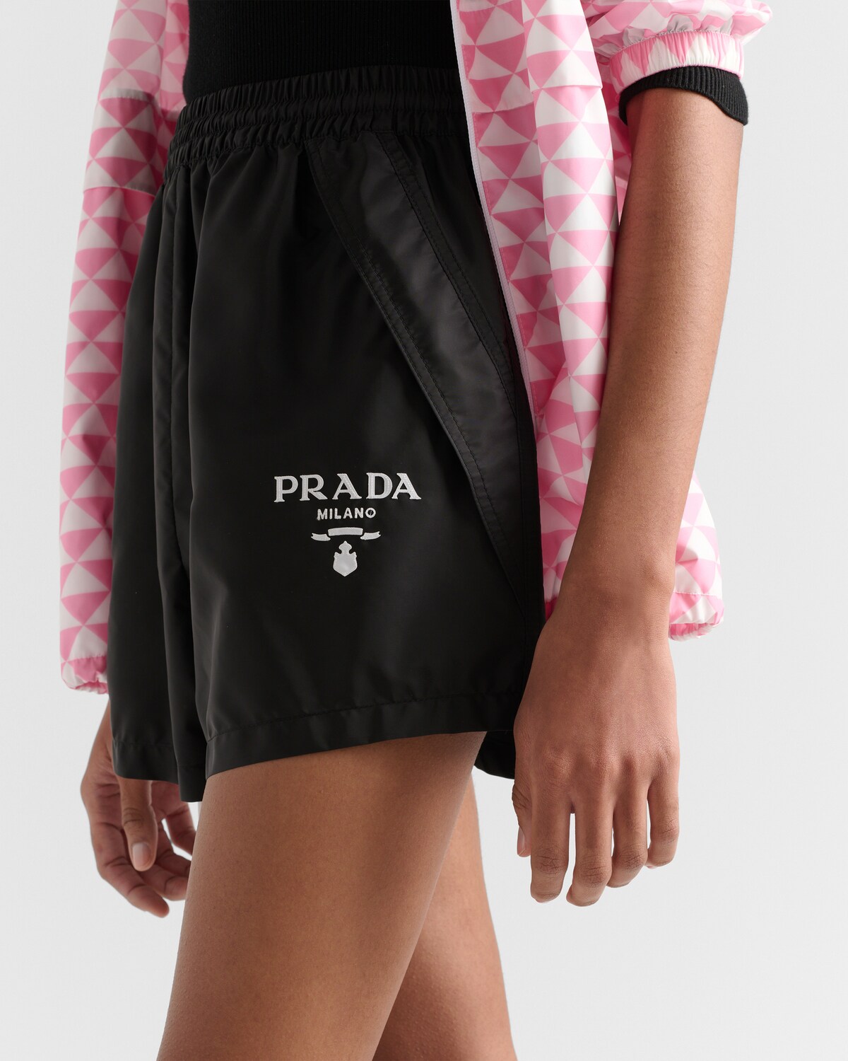 Black Re-nylon Shorts | PRADA