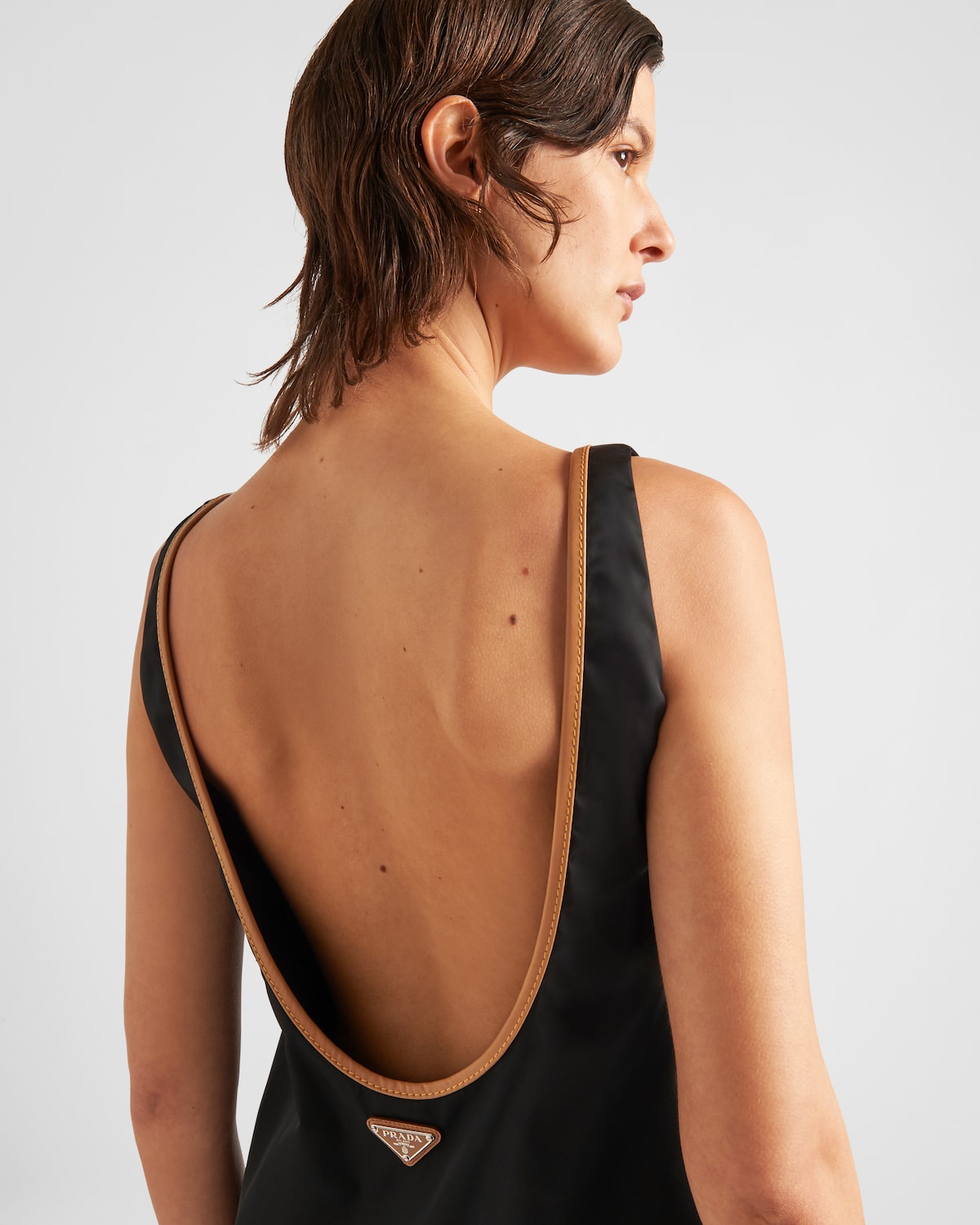 Black Re-nylon Mini-dress | PRADA