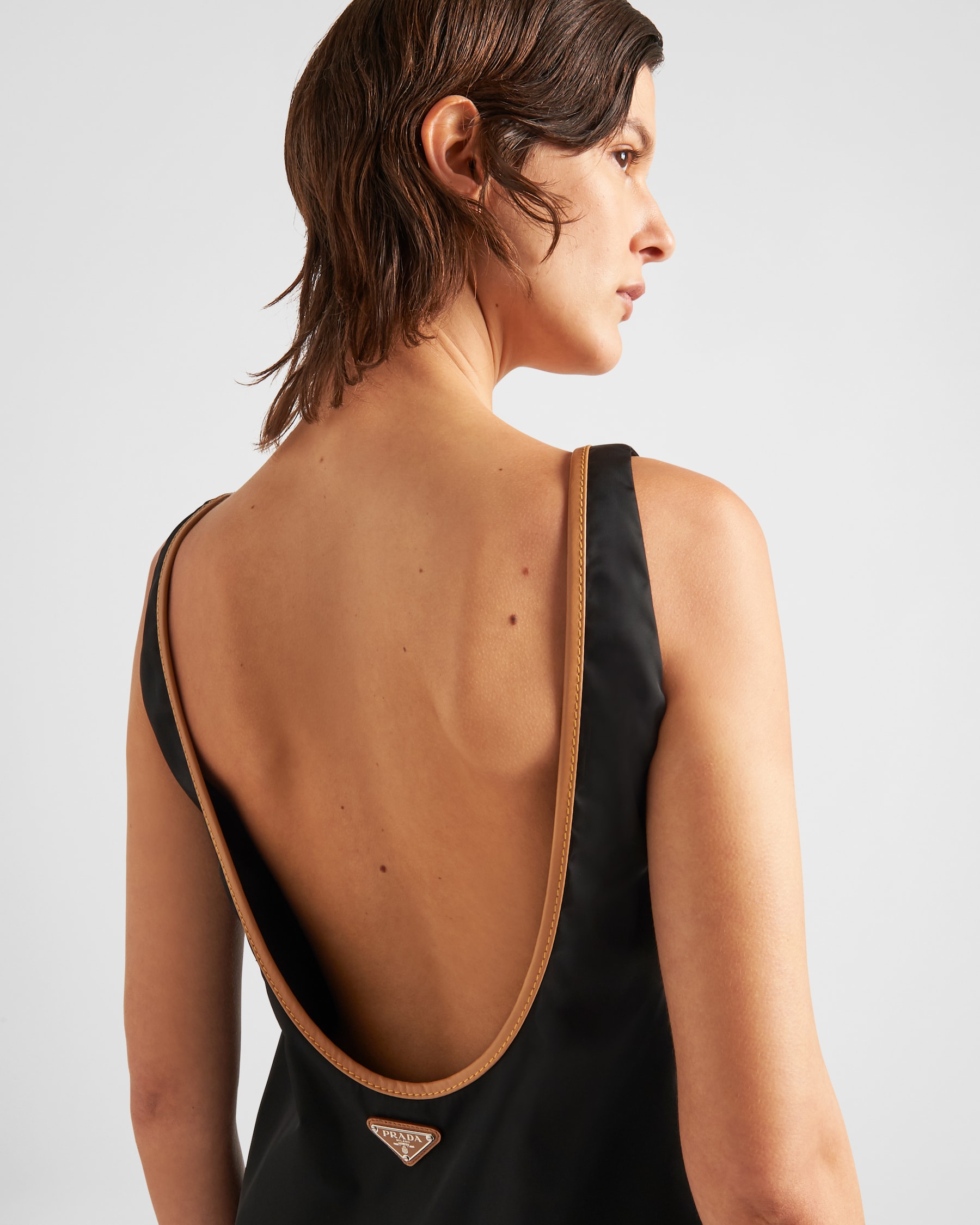 Black Re-nylon Mini-dress | PRADA