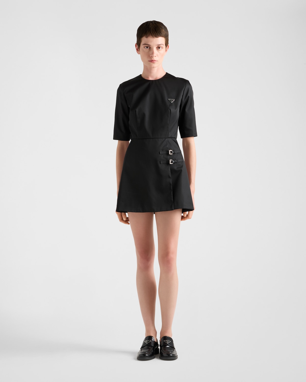 Black Re-nylon Mini-dress | PRADA