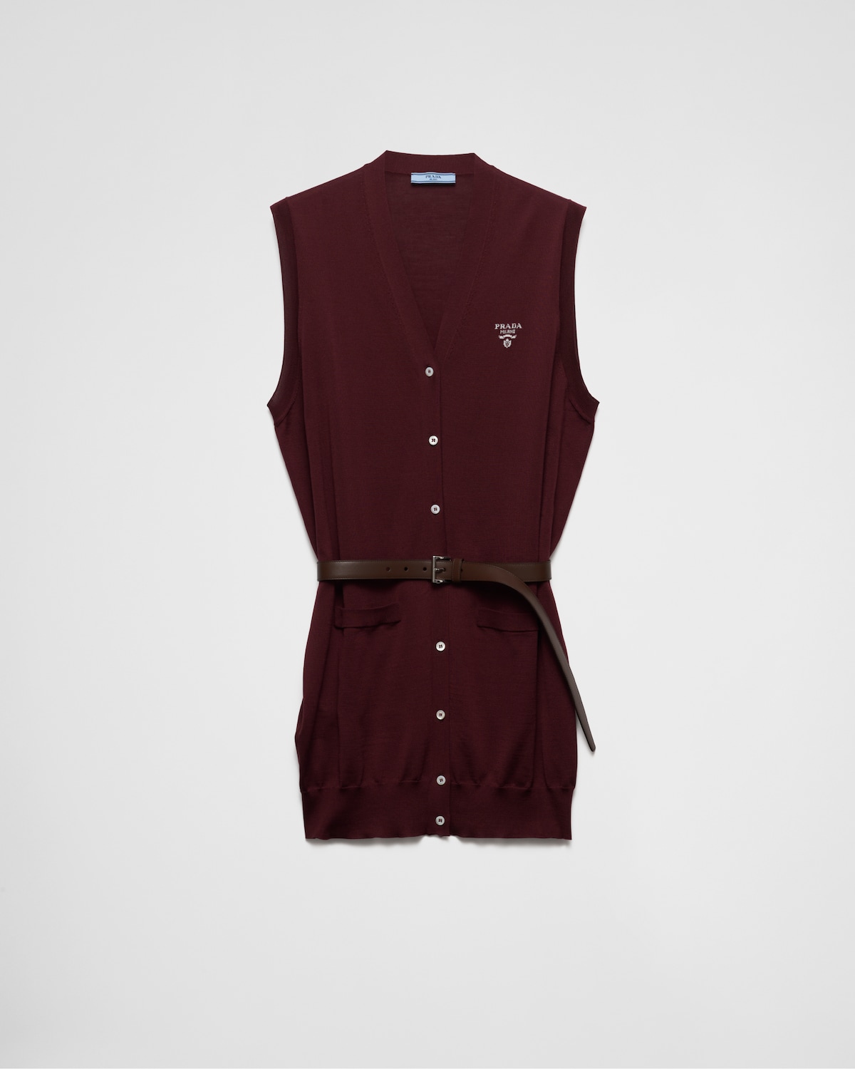 Amaranth Red/maize Yellow Silk Mini-dress | PRADA