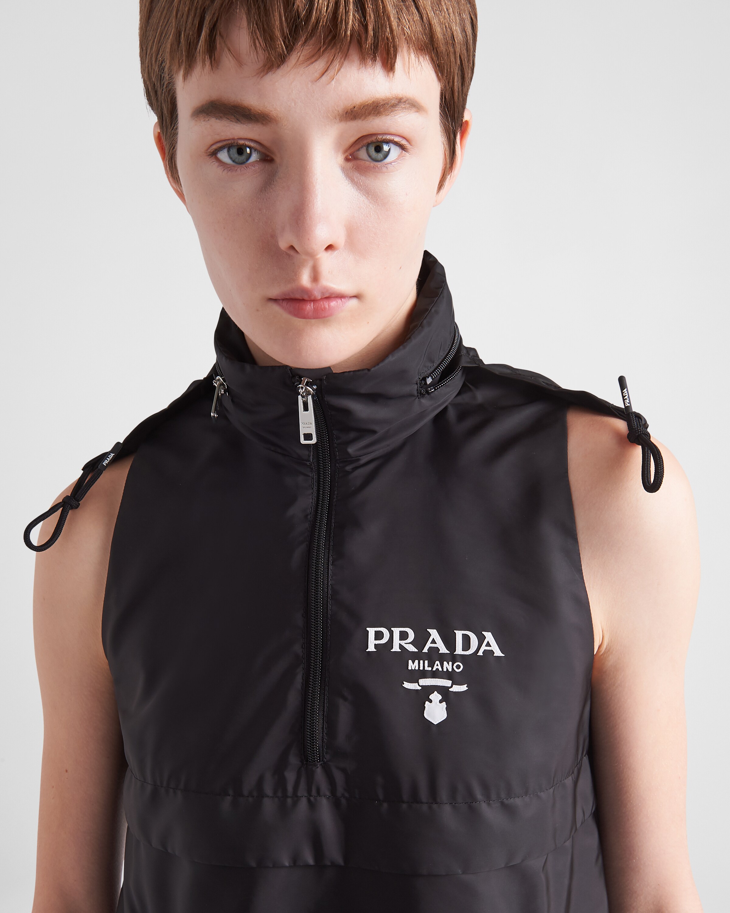 Black Re-Nylon mini-dress | Prada