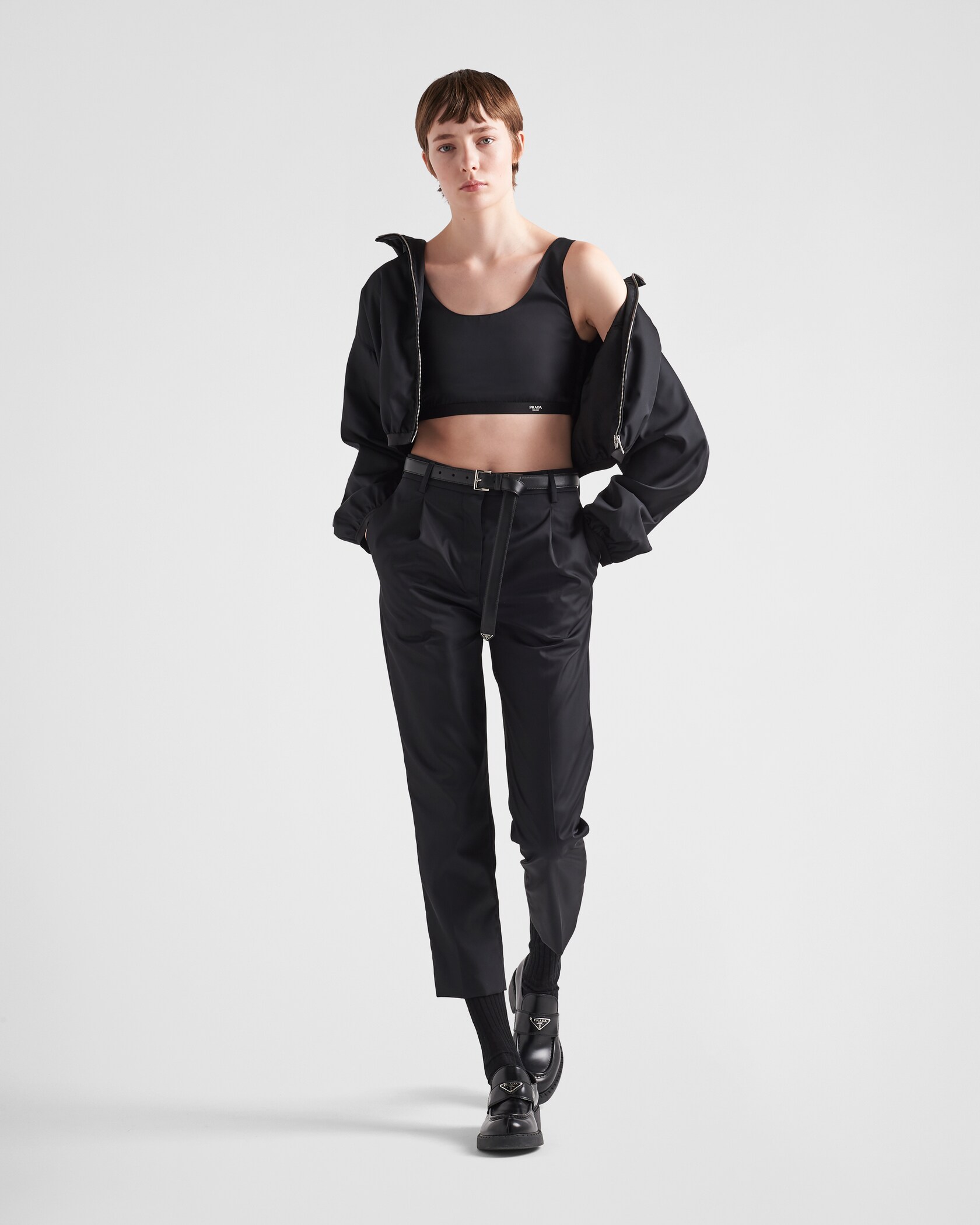 Black Re-nylon Top | PRADA