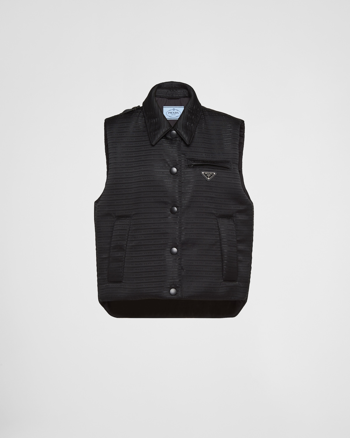 Black Padded Re-nylon Vest | PRADA
