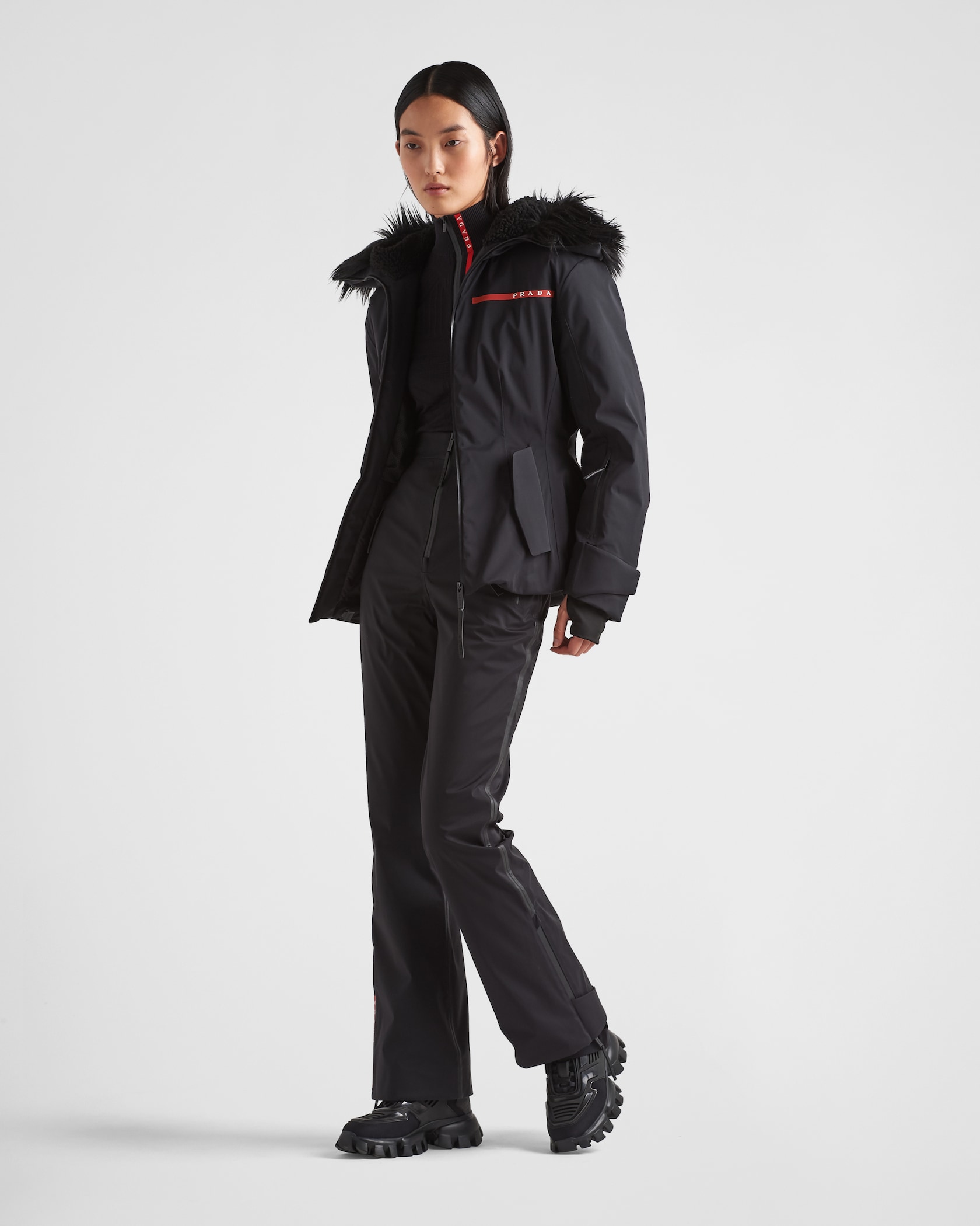 Black Extreme-tex Stretch Ski Jacket | PRADA