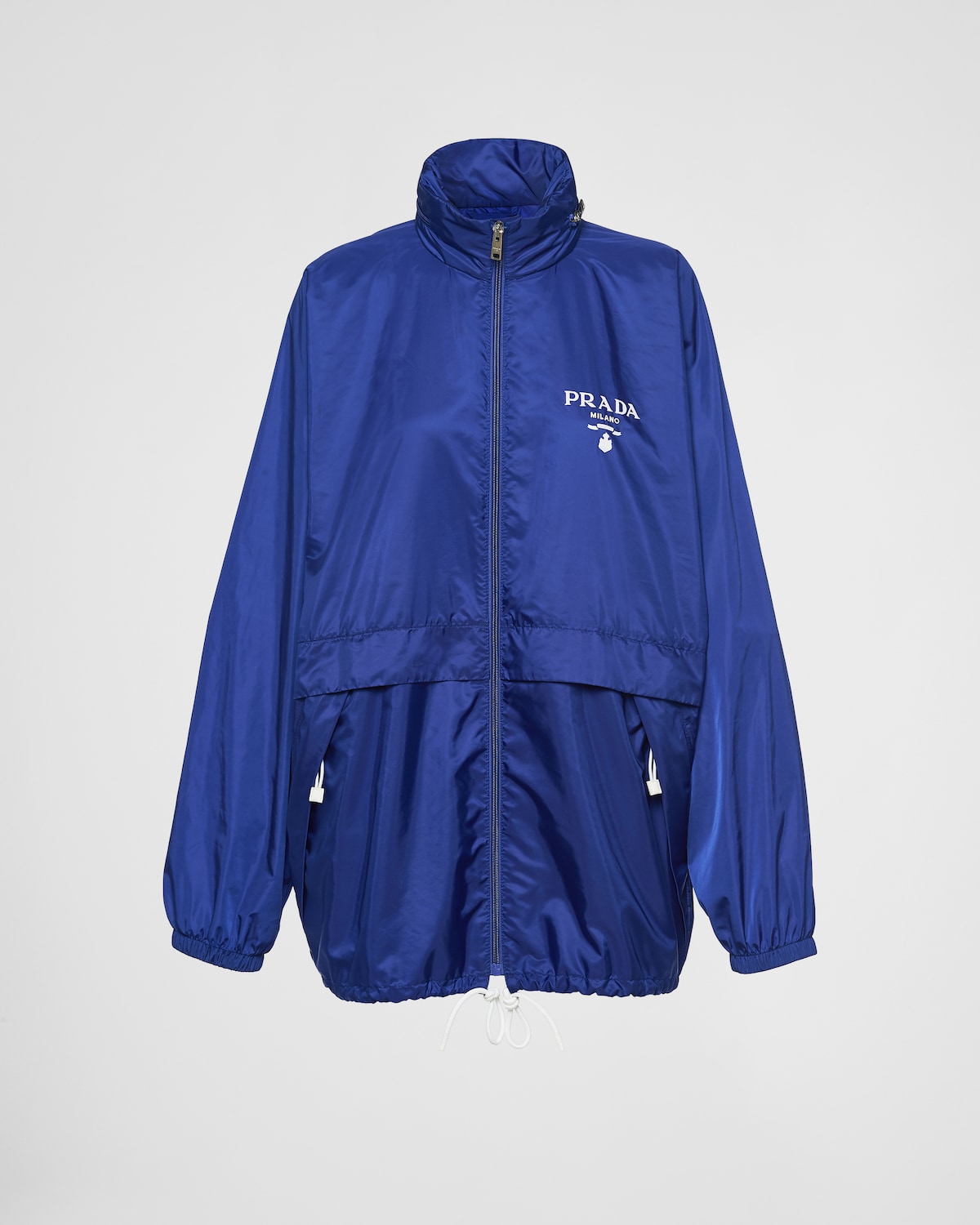 Bright Blue Re-nylon Blouson Jacket | PRADA