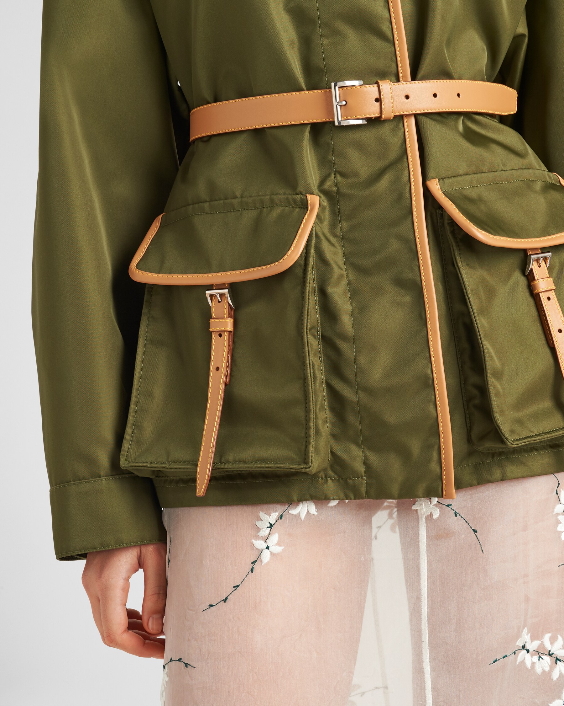 Loden Green Re-nylon Jacket | PRADA