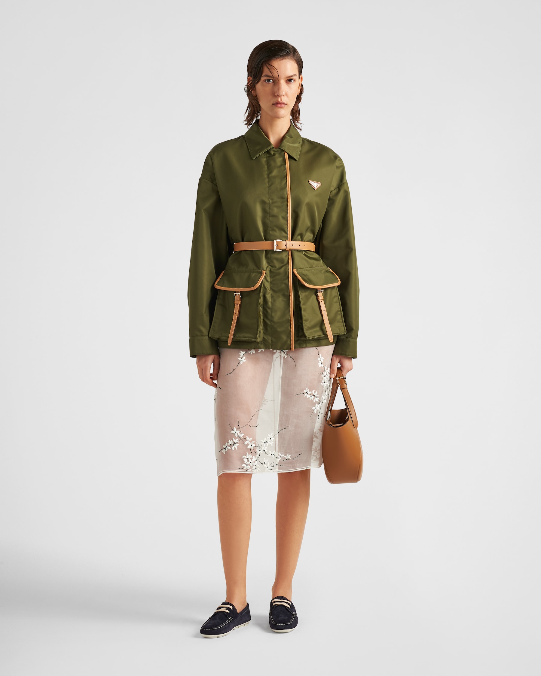 Loden Green Re-nylon Jacket | PRADA