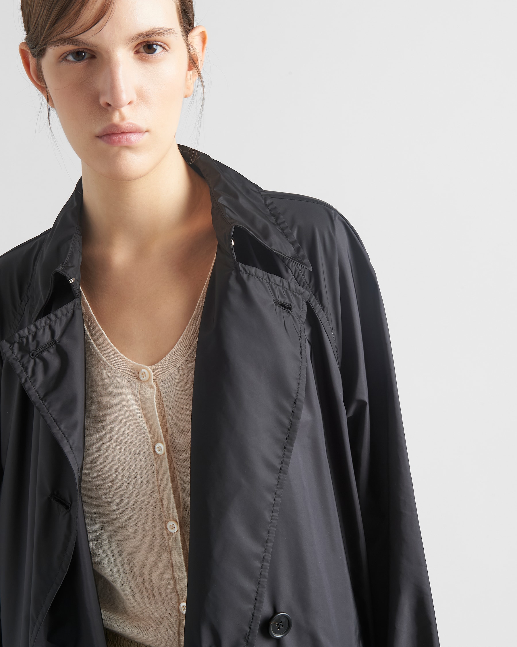 Black Light Re-nylon Trench Coat | PRADA