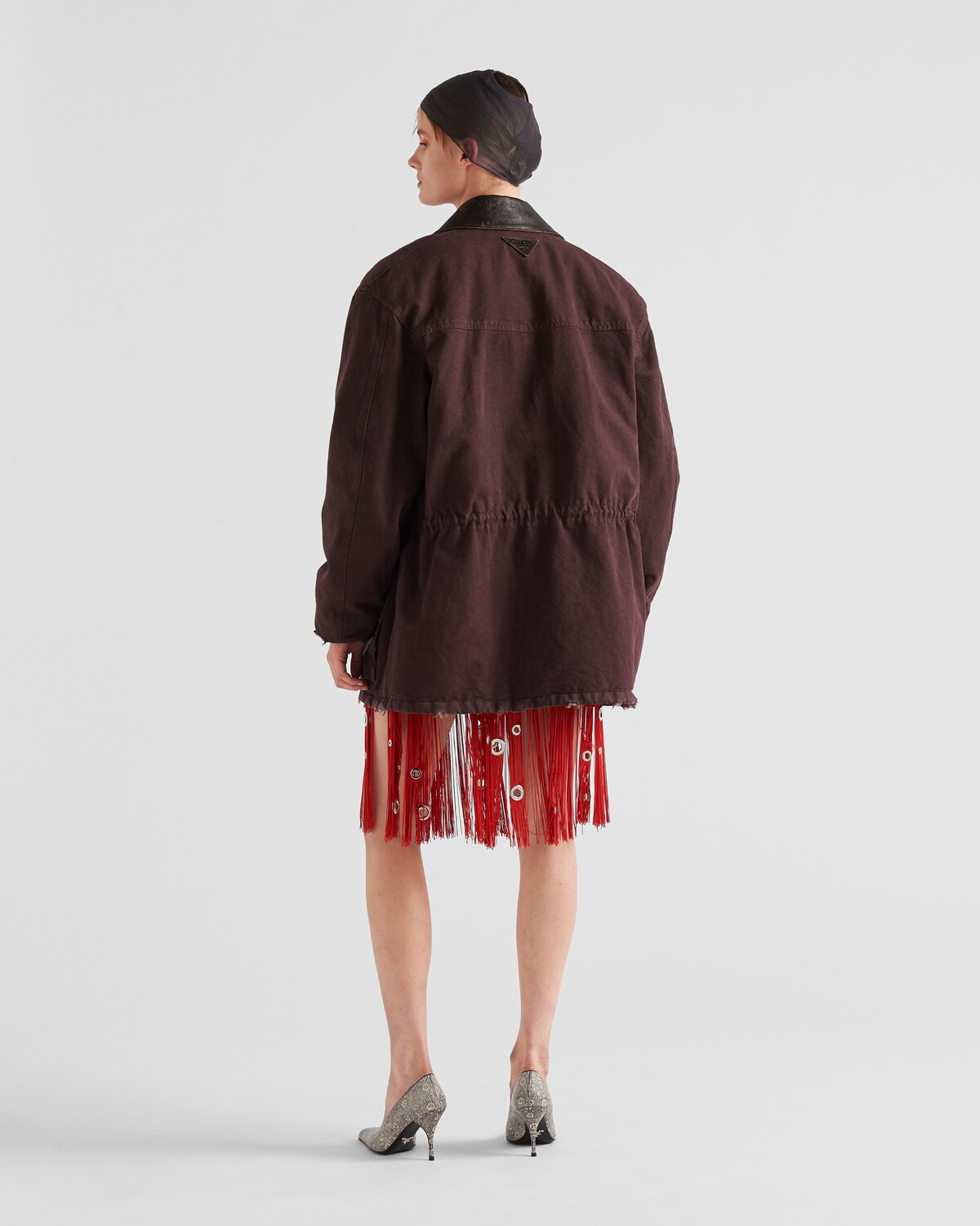Bordeaux Canvas Jacket | PRADA
