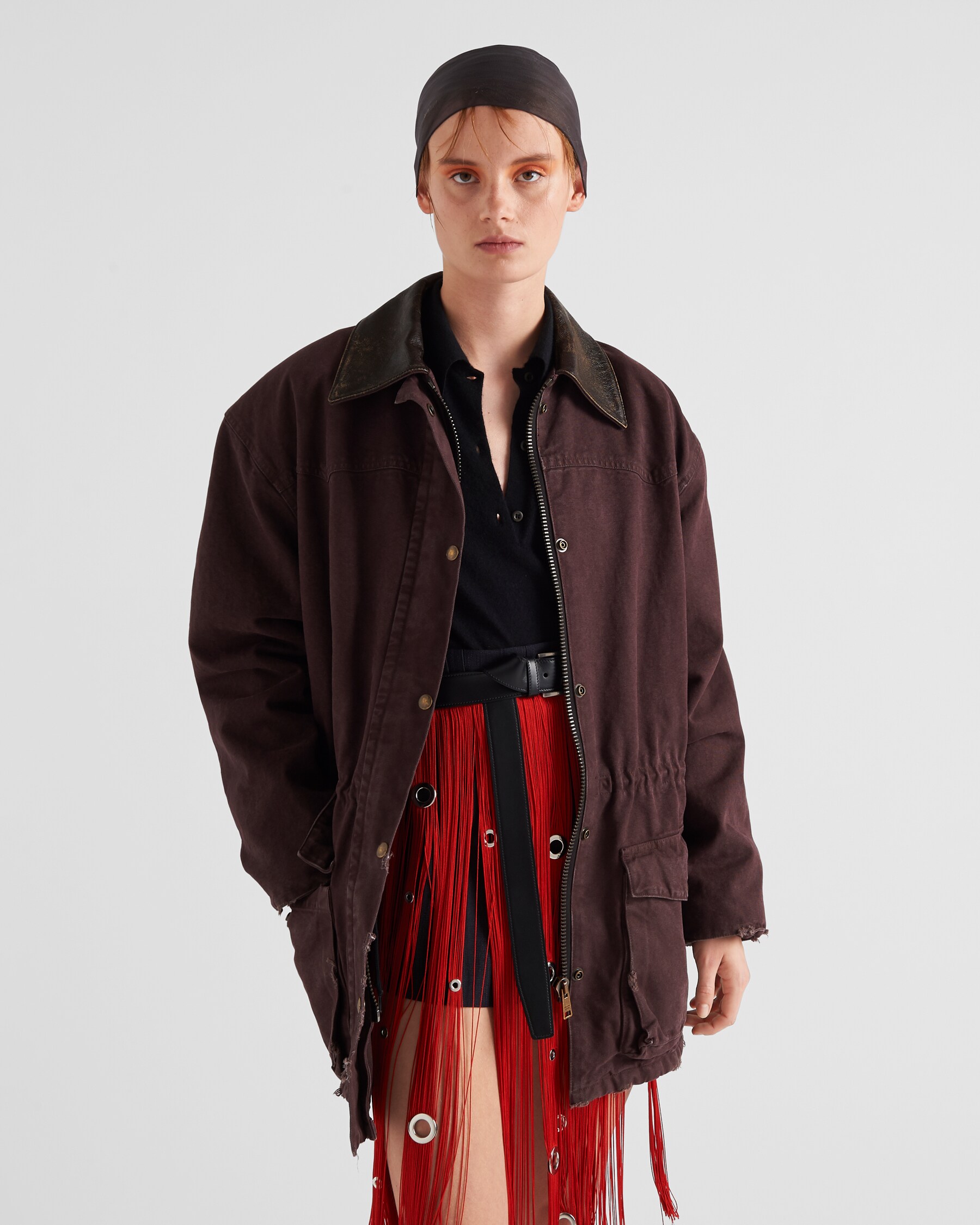 Bordeaux Canvas Jacket | PRADA
