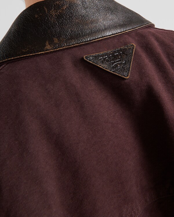 Bordeaux Canvas Jacket | PRADA