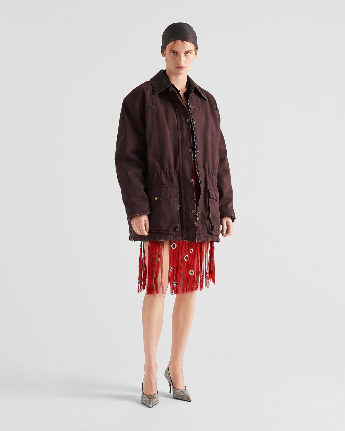 Bordeaux Canvas Jacket | PRADA