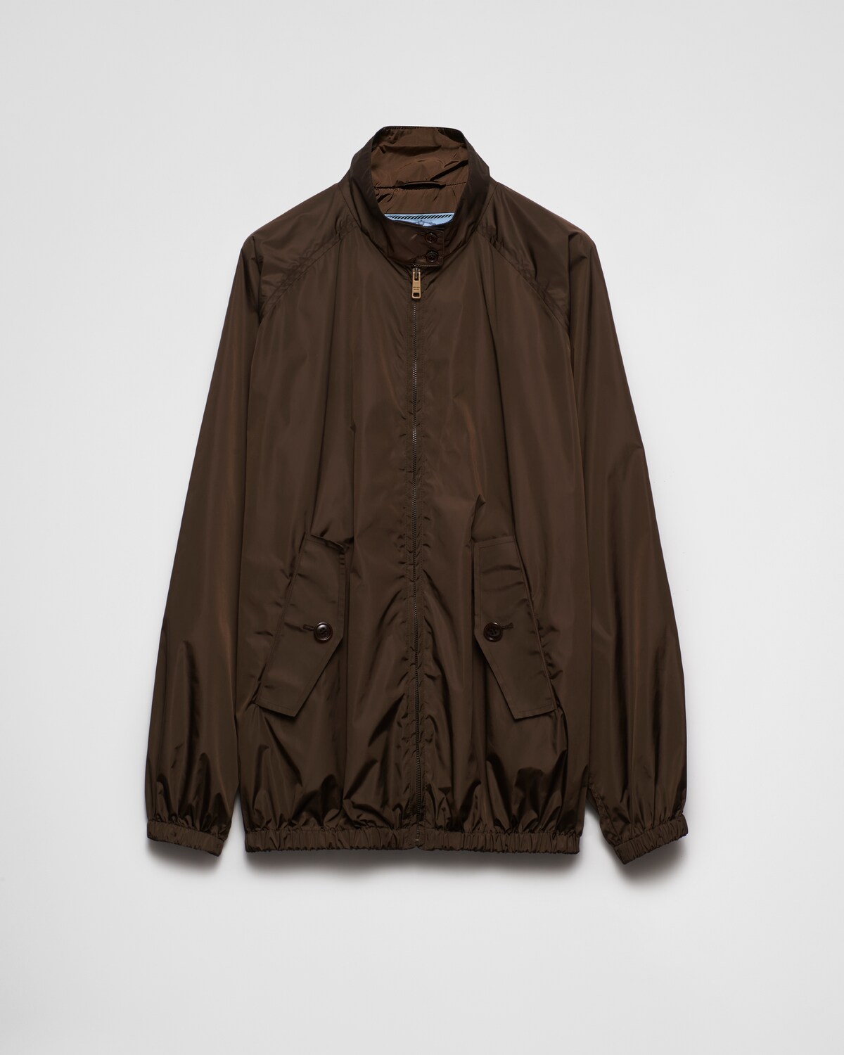 Dark Brown Light Technical Fabric Jacket | PRADA