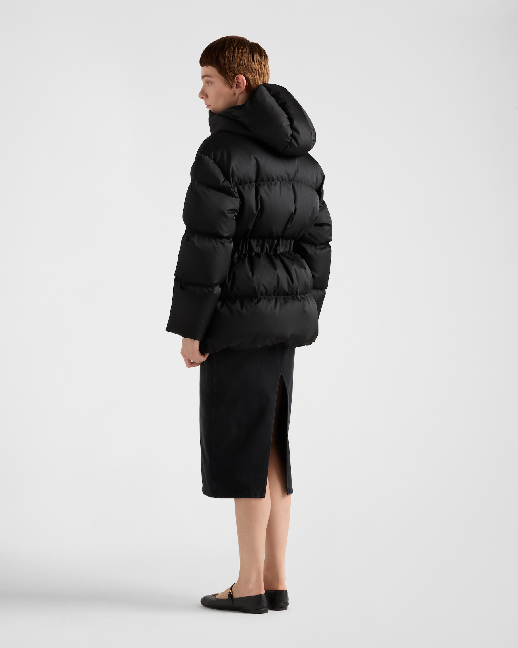 Black Re-nylon Down Jacket | PRADA