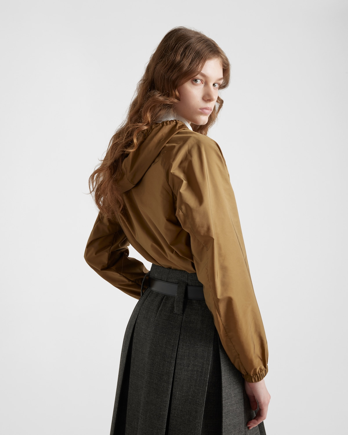 Cork Beige Lightweight Re-nylon Jacket | PRADA