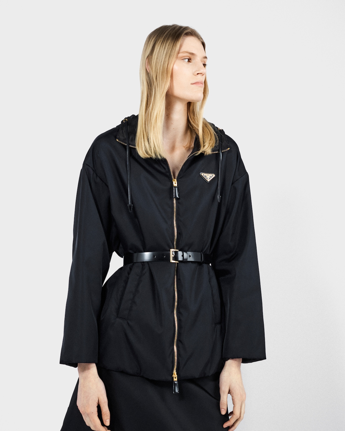Black Re-nylon Blouson Jacket | PRADA