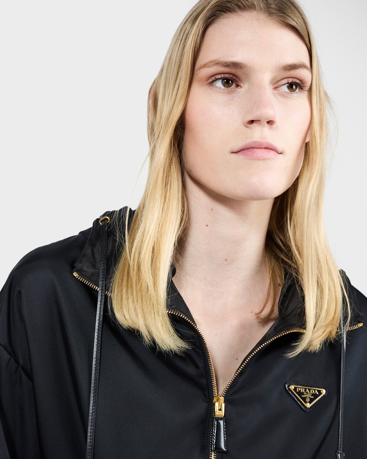 Black Re-nylon Blouson Jacket | PRADA