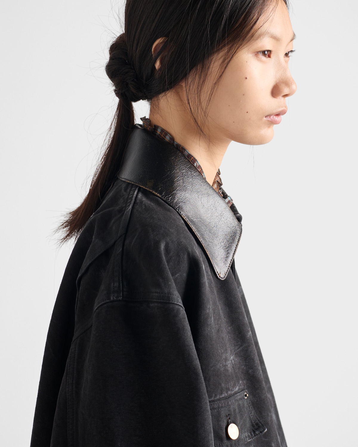 Black Canvas Work Jacket | PRADA