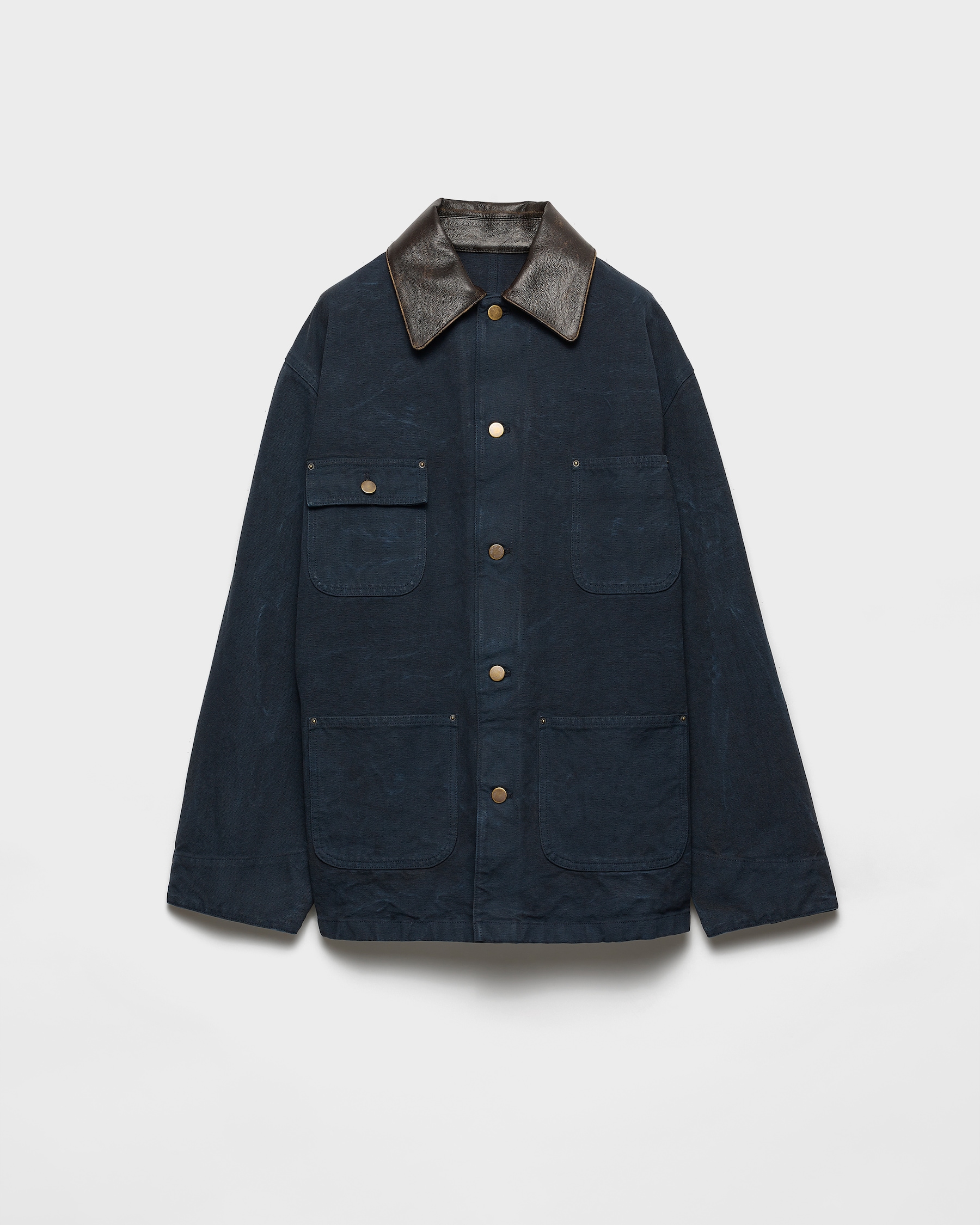 Navy Canvas Work Jacket | PRADA