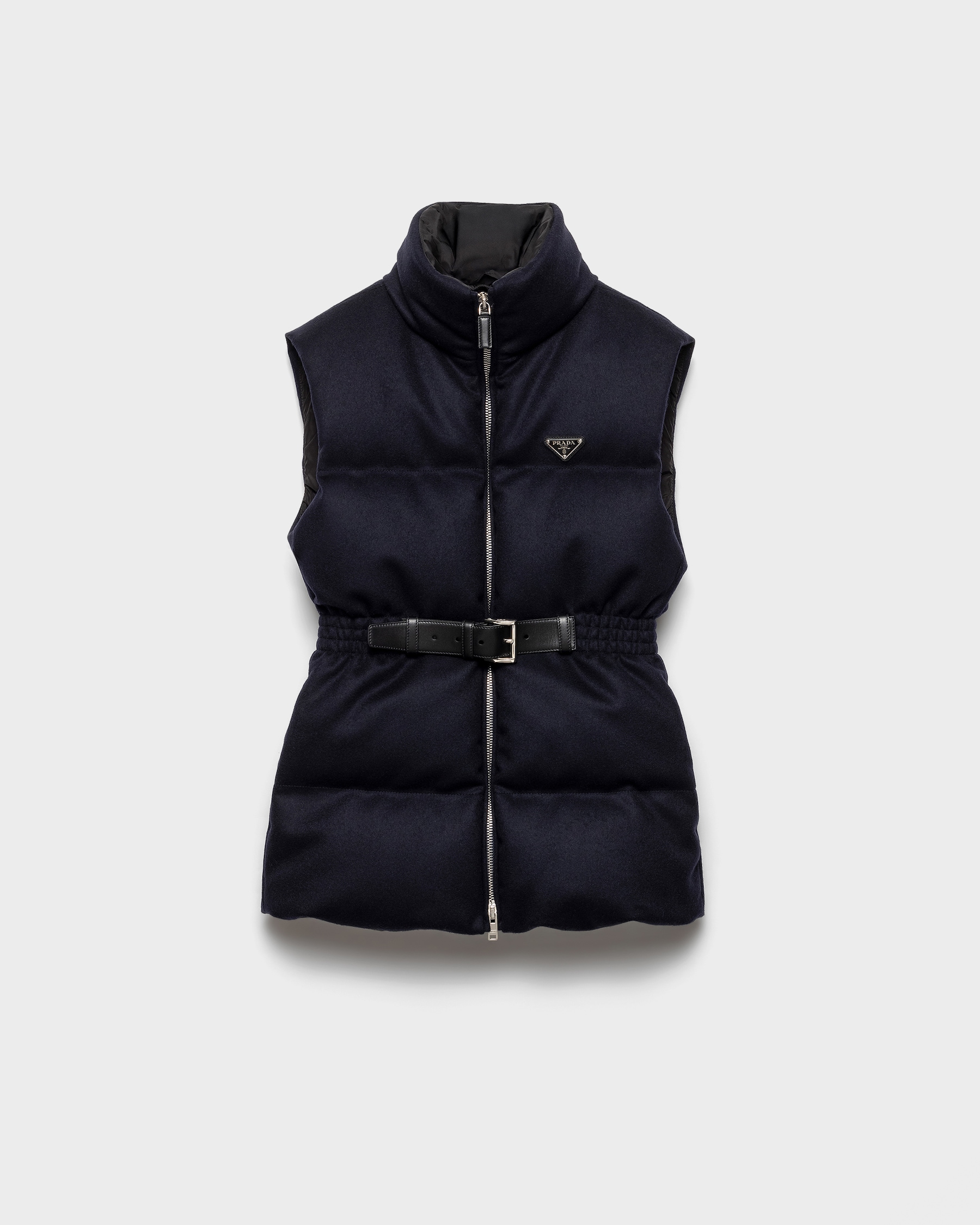 Navy Loden Down Vest | PRADA