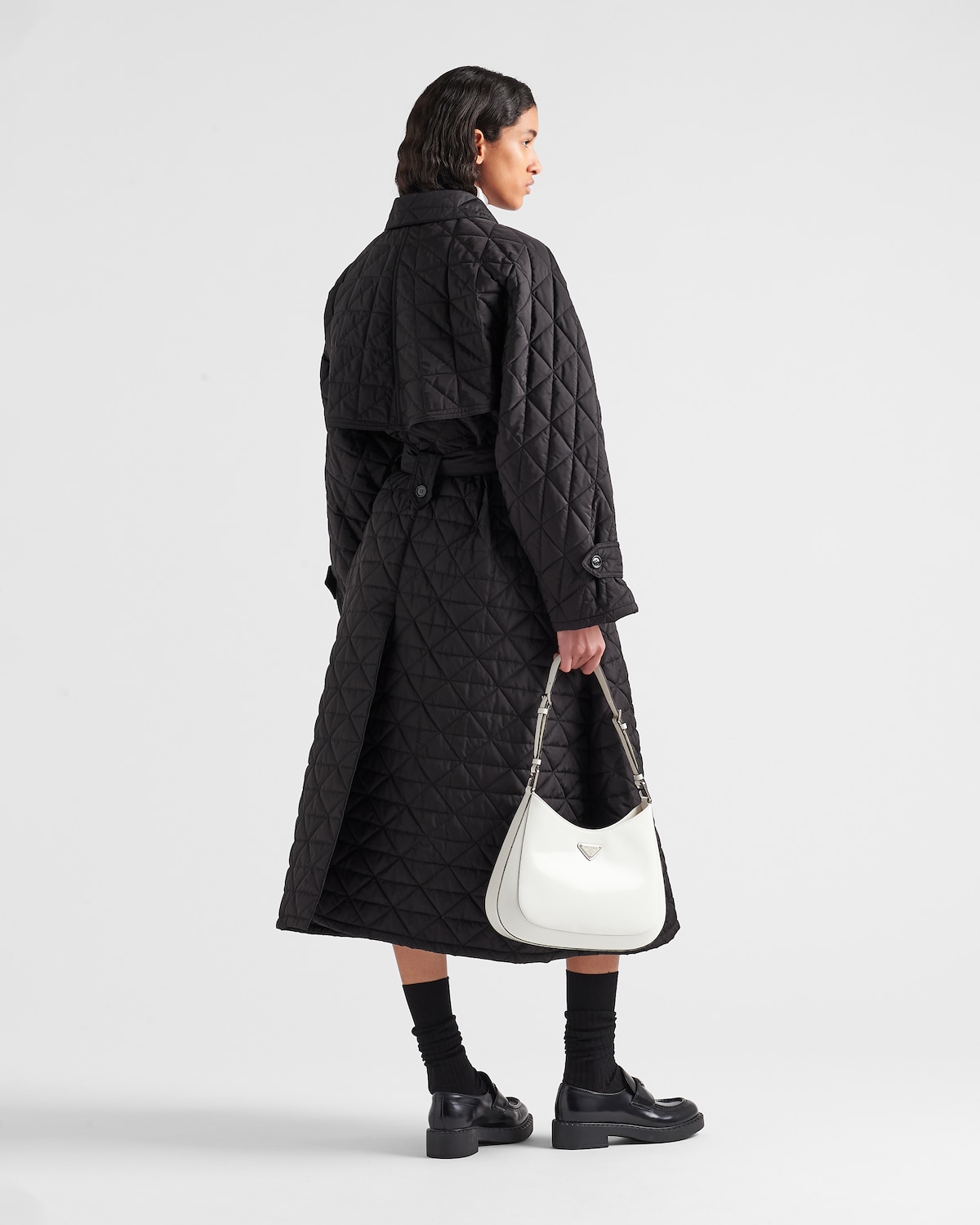 Black Light Re-nylon Trench Coat | PRADA