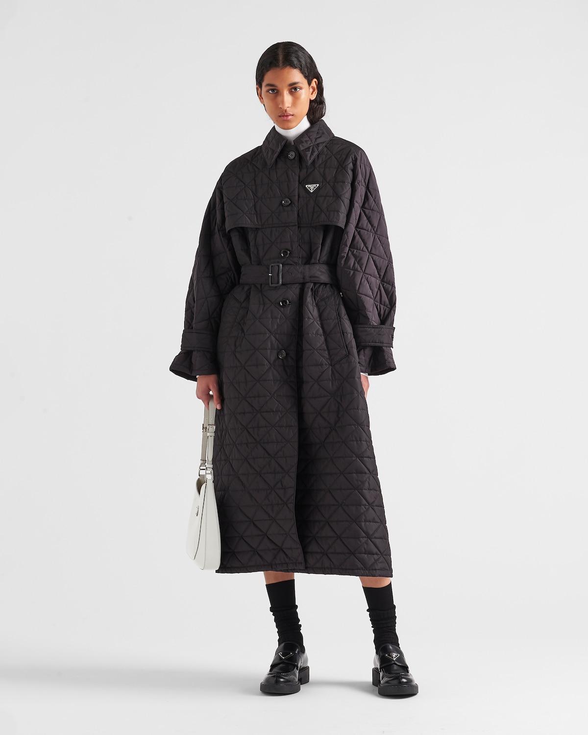 Black Light Re-nylon Trench Coat | PRADA