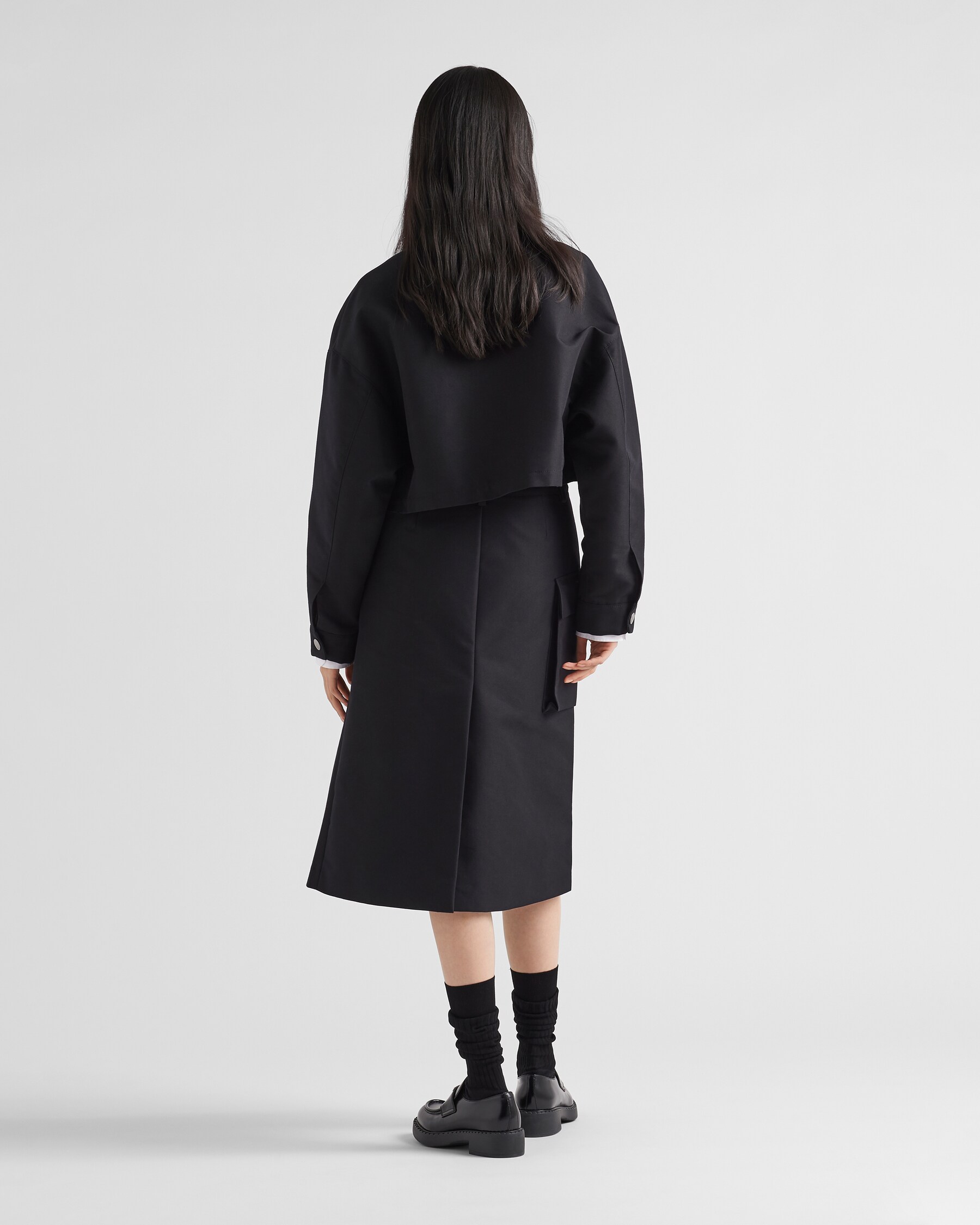 Black Technical Canvas Blouson Jacket | PRADA