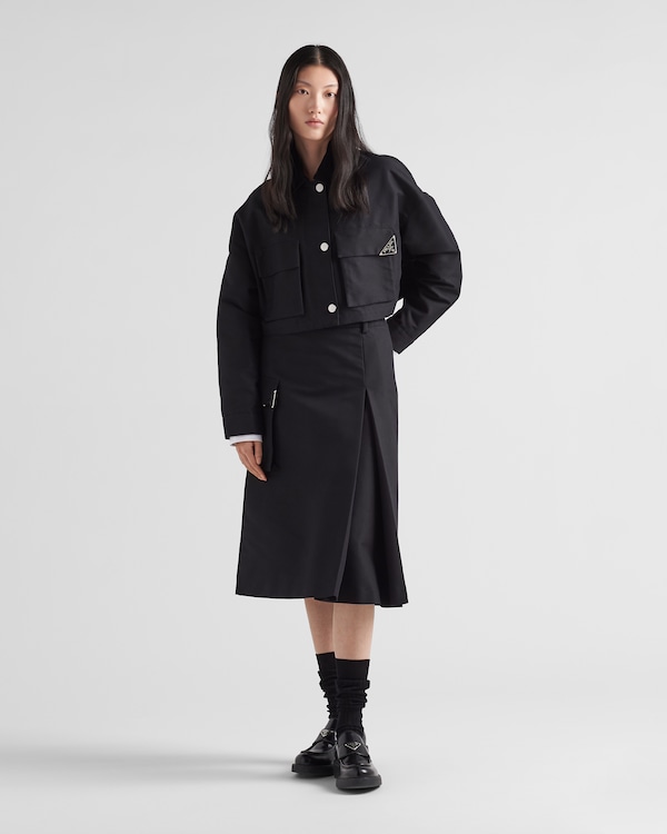 Black Technical Canvas Blouson Jacket | PRADA