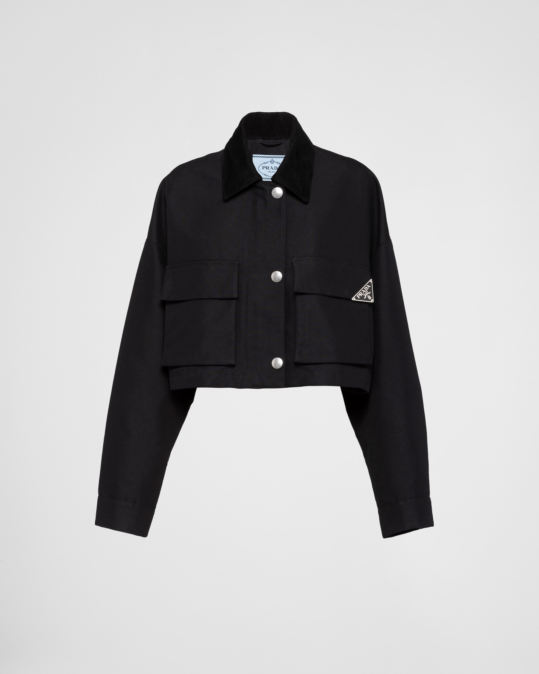 Black Technical Canvas Blouson Jacket | PRADA