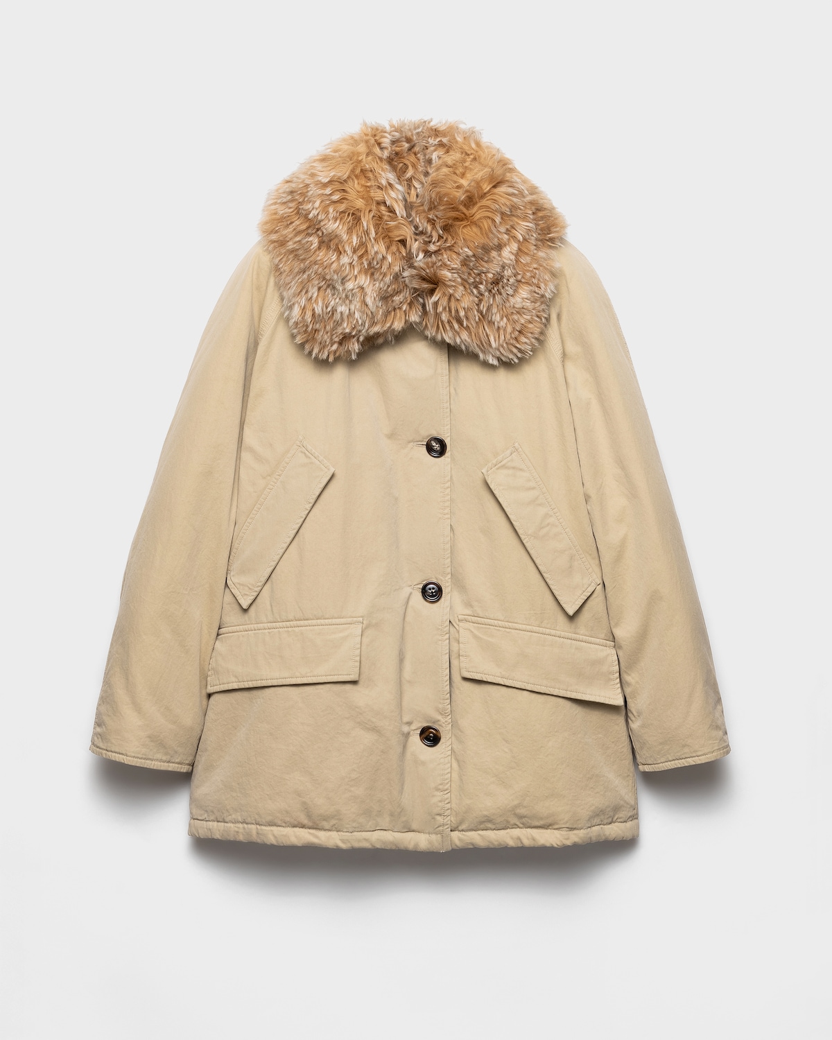 Cord Medium-weight Old Panama Cotton Down Jacket | PRADA