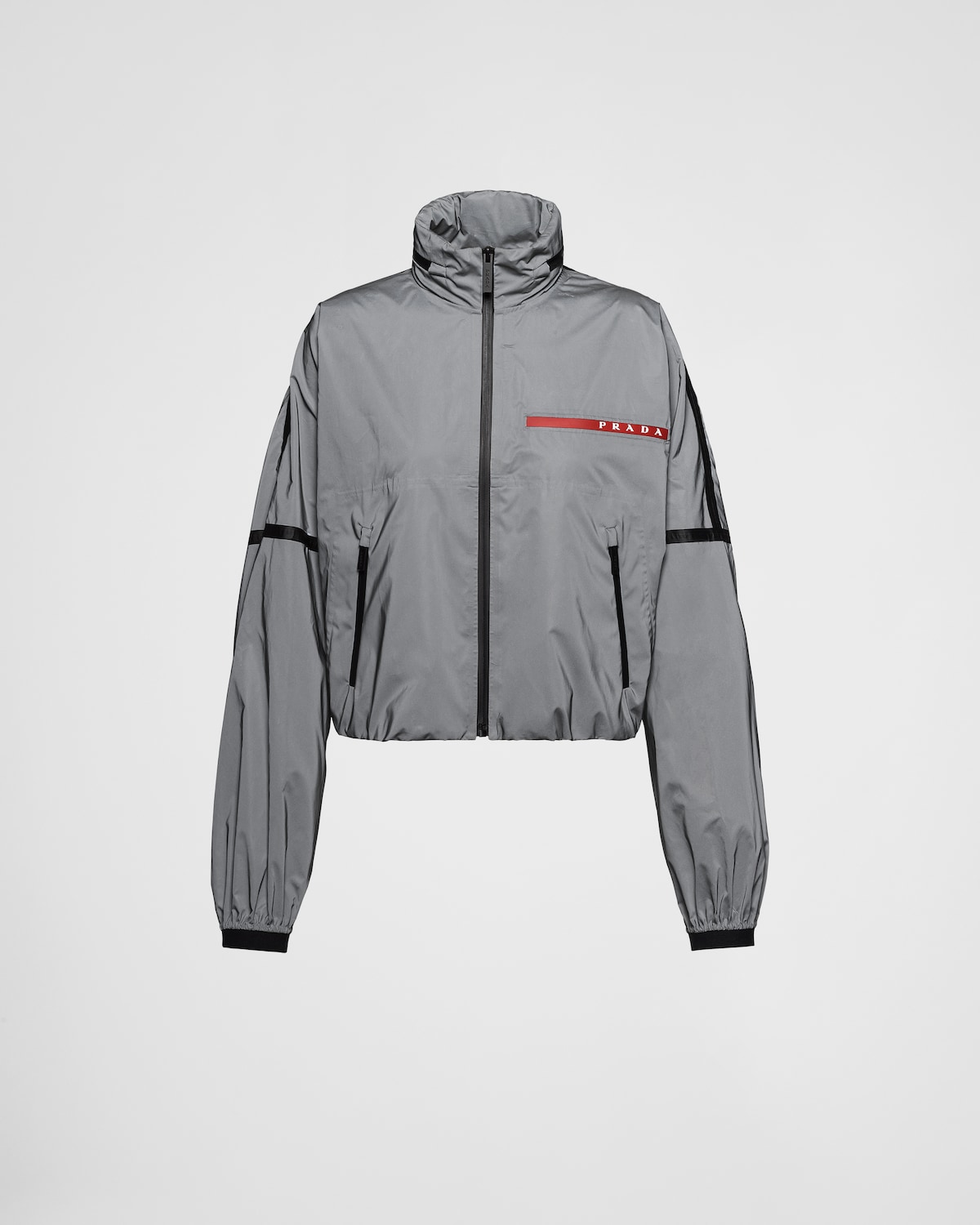 Silver Reflex Fabric Jacket | PRADA